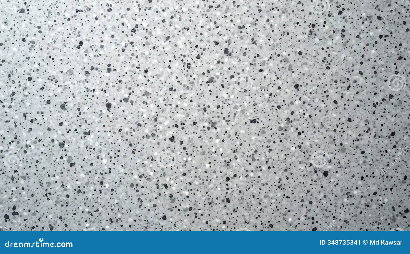 High-Resolution Top View of Gray and White Terrazzo Surface with Black ...