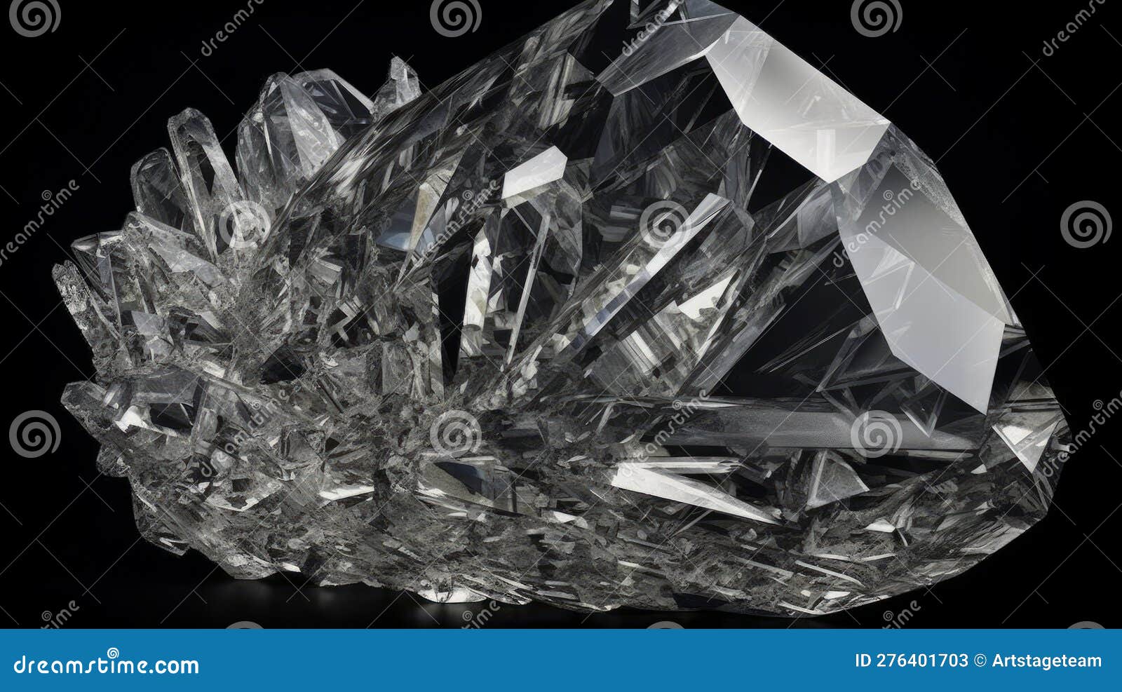 A High-resolution View of a Diamonds Sparkling Facet. AI Generated ...