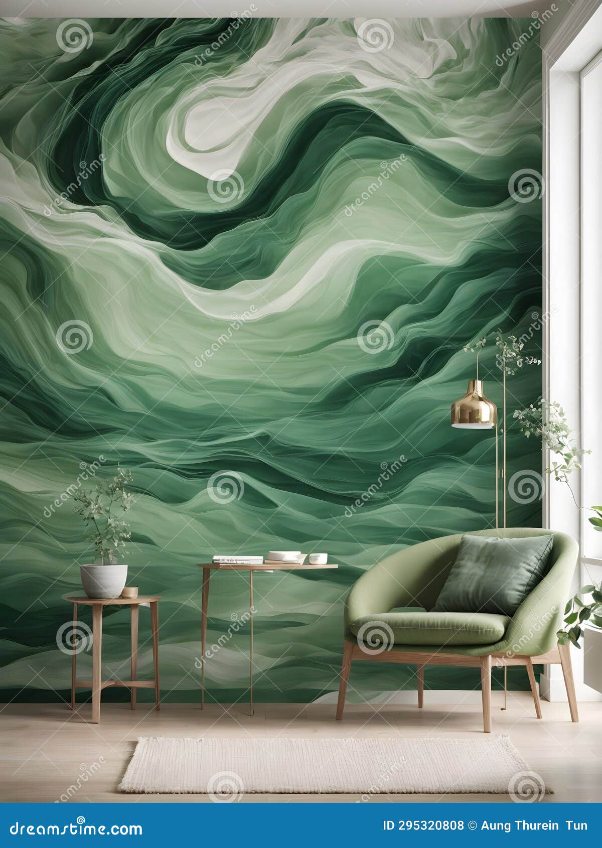 A Green Abstract High Resolution Wallpaper Stock Photo - Image of ...