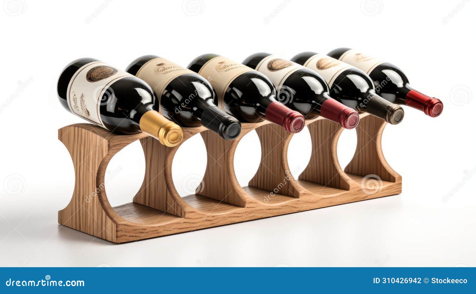 High Resolution Wine Rack Isolated on White Background - High Quality ...