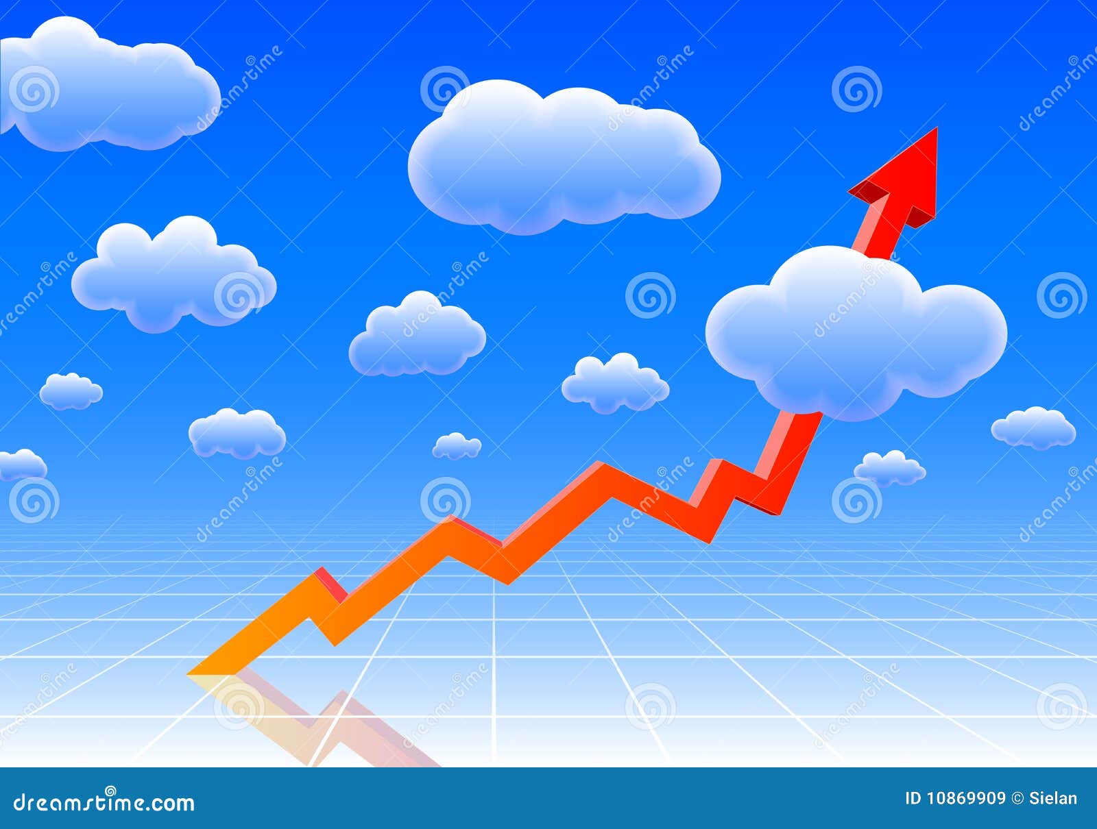 High results graph stock vector. Illustration of achievement - 10869909