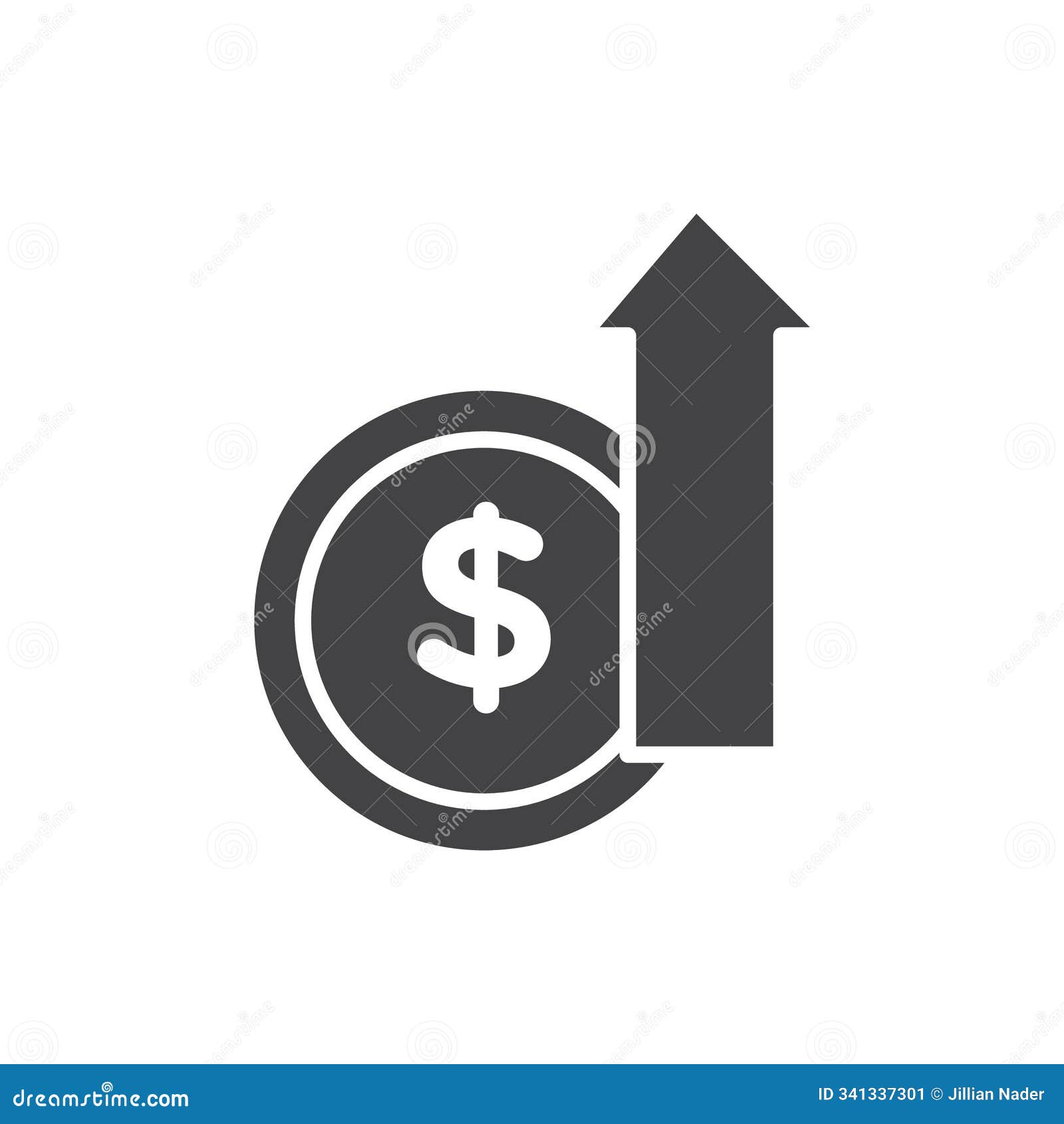 High Revenue Icon Flat Simple Outline Set Stock Illustration ...