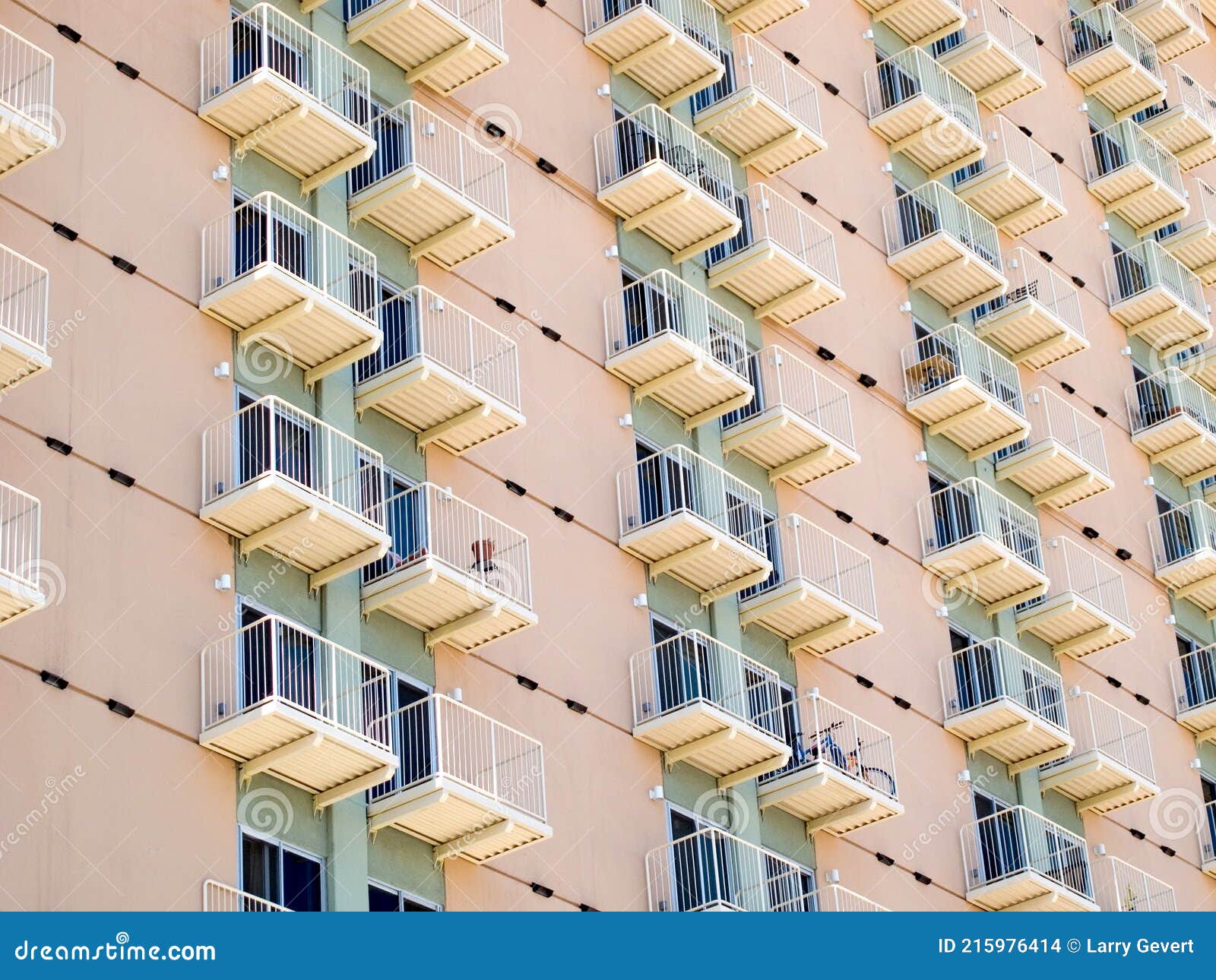 High Rise Apartment Balconies Stock Photo - Image of decks, deck: 215976414