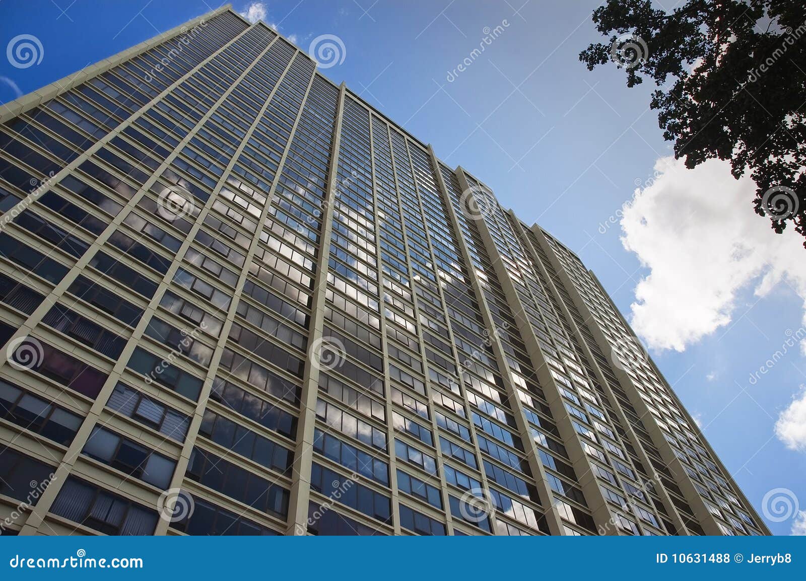 High Rise Apartment Building Stock Photo - Image of architecture, glass ...