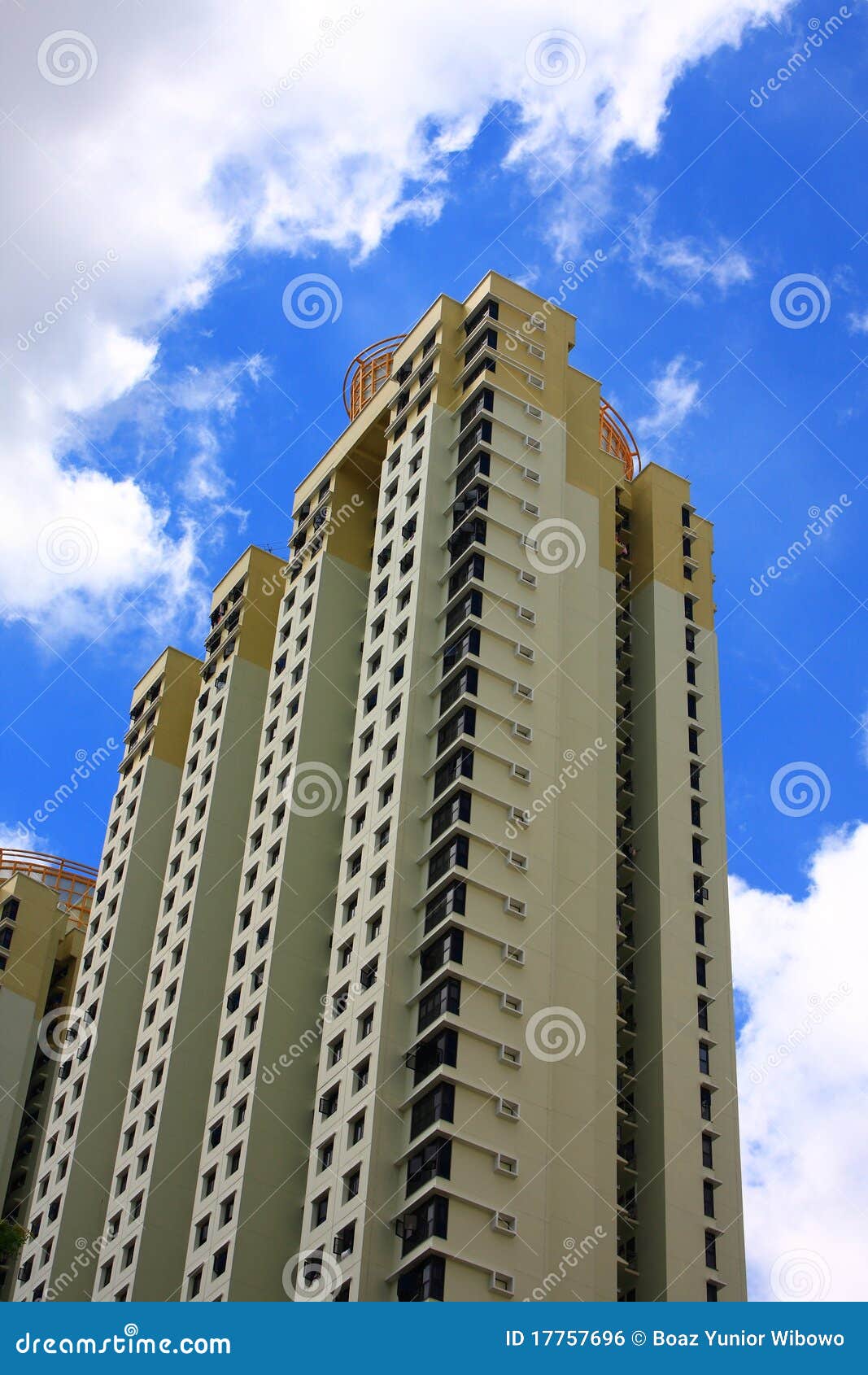 High-rise Apartment Building Stock Photo - Image of development ...