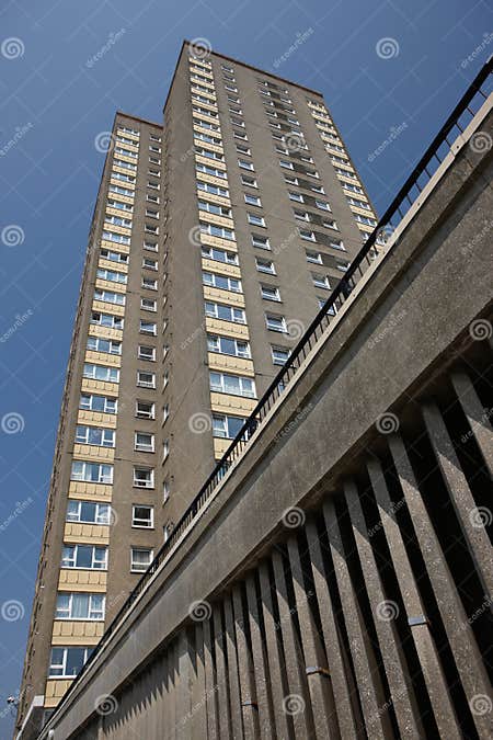 High Rise Block of Flats stock image. Image of housing - 10964517