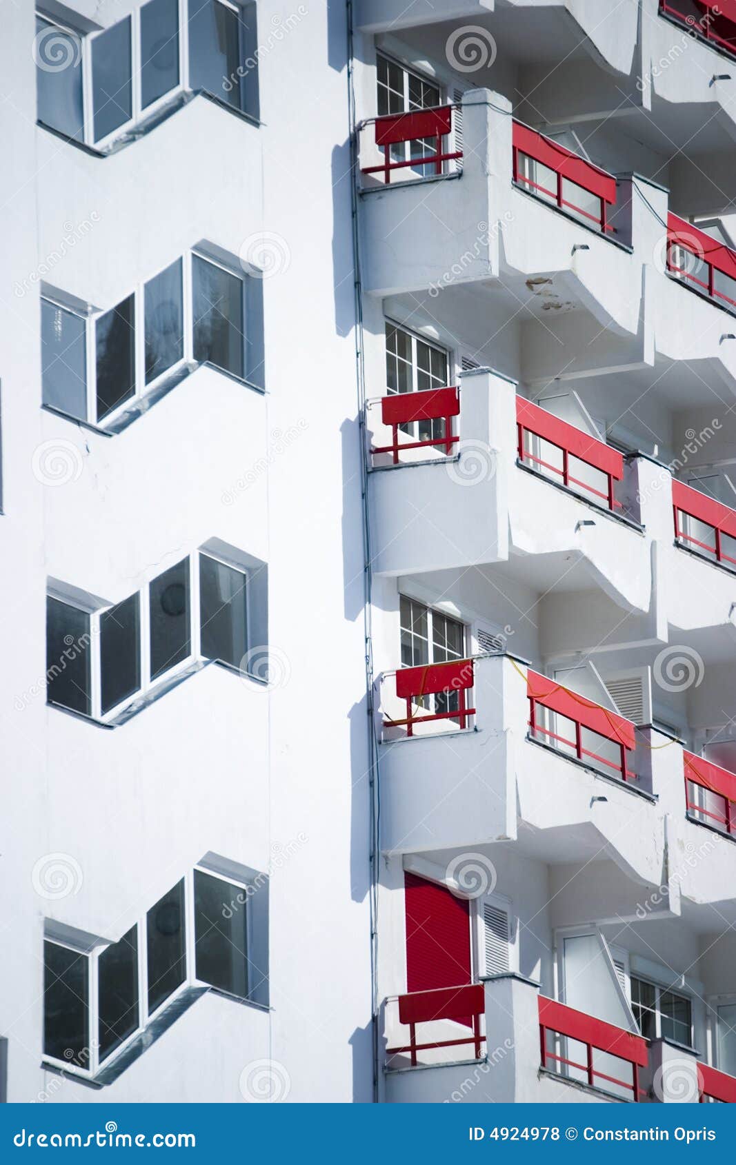 High-rise Building Balconies Stock Photo - Image of apartment, building ...