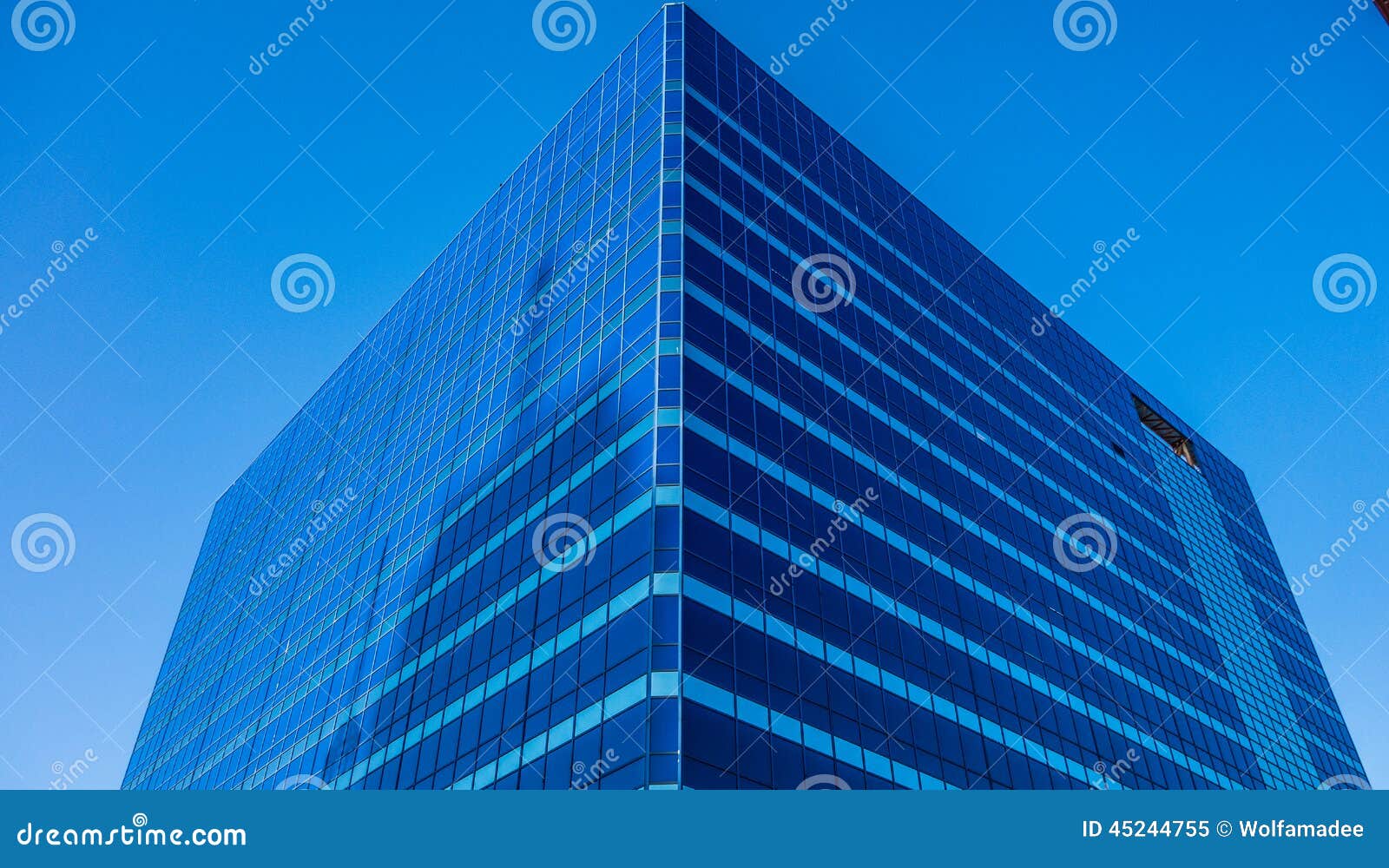 High rise building in blue stock image. Image of high - 45244755