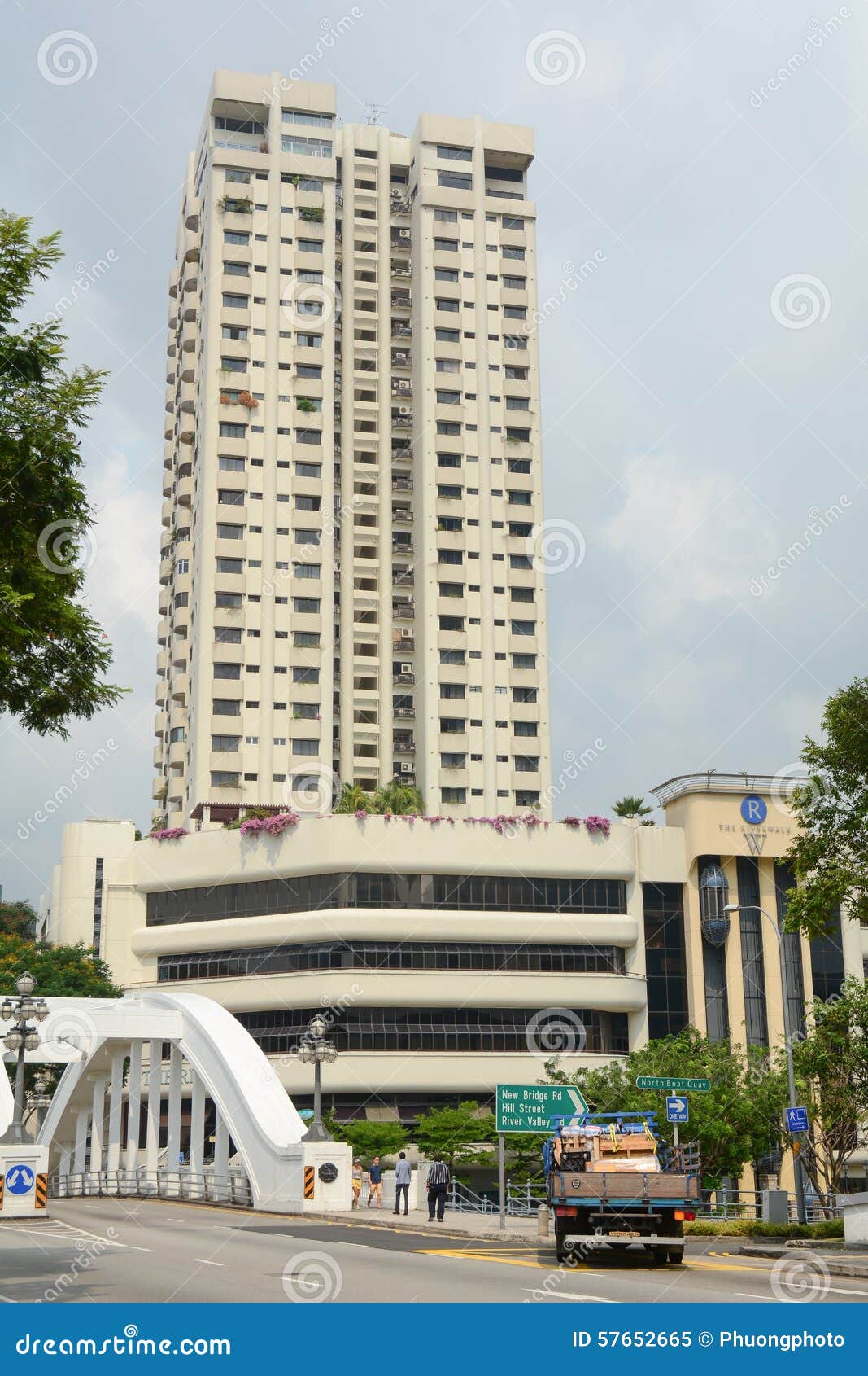 High Rise Building in the Center of Singapore Editorial Image - Image ...