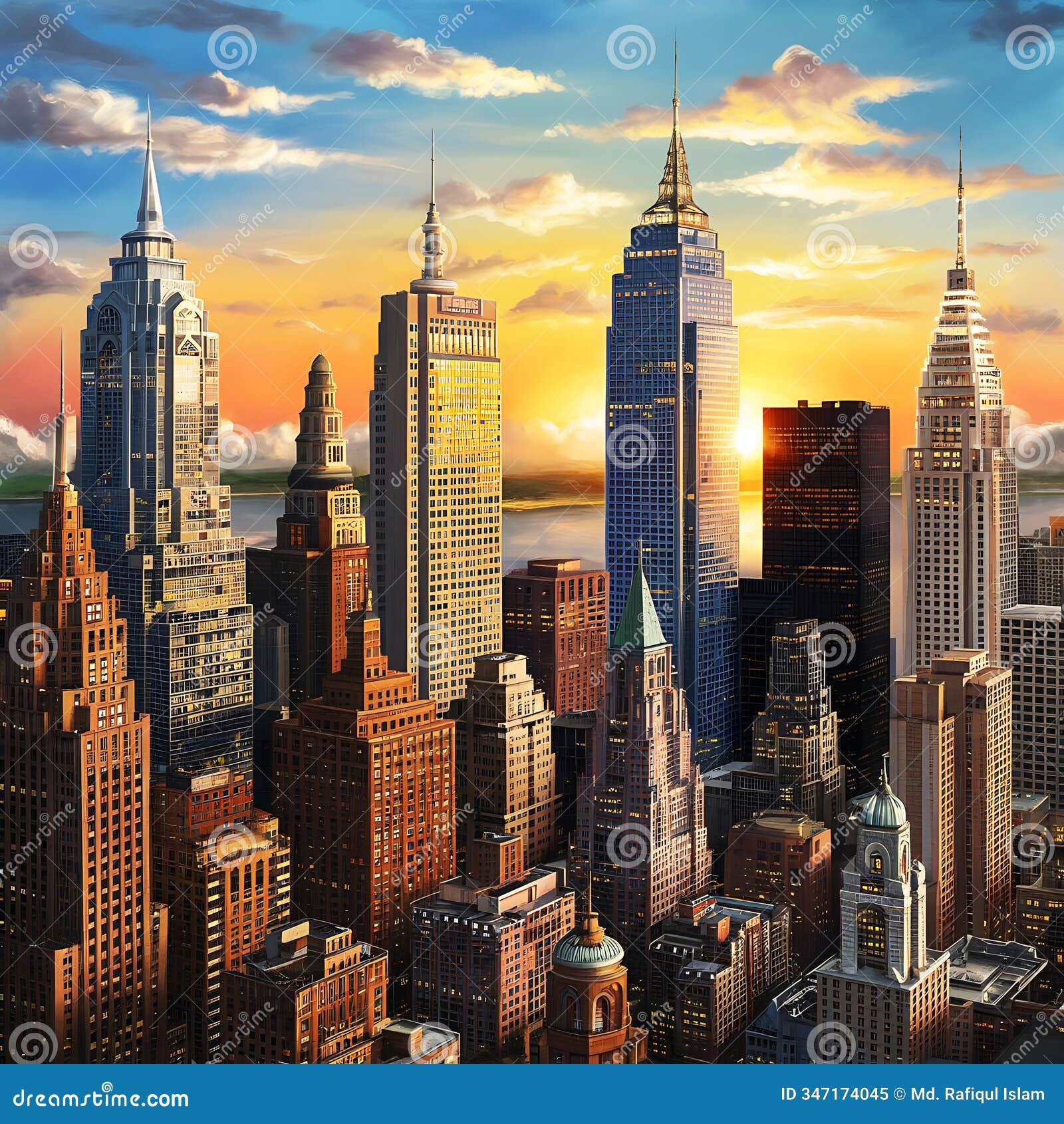 High Rise Building City in the World Stock Image - Image of realestate ...