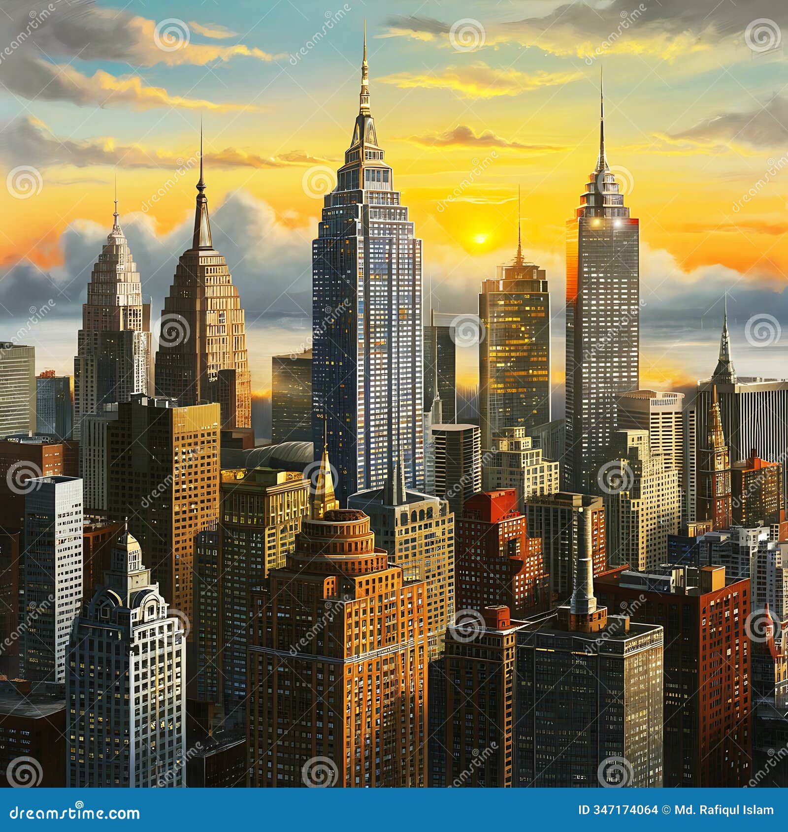 High Rise Building City in the World Stock Photo - Image of ...