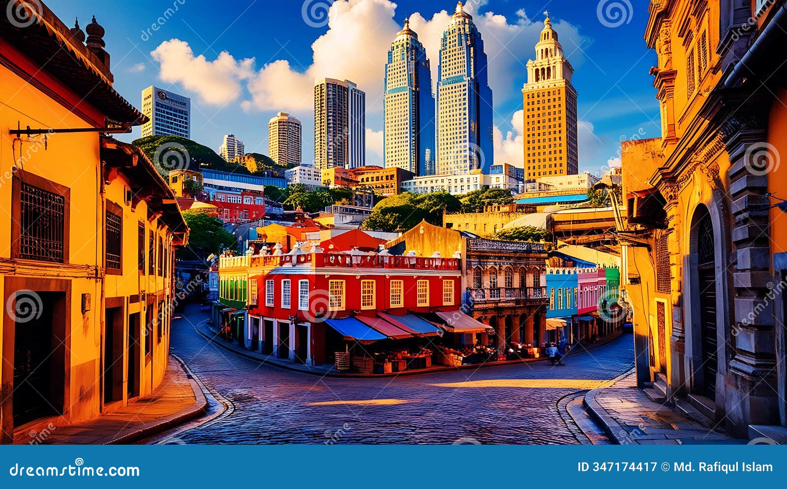 High Rise Building City in the World Stock Image - Image of hightech ...