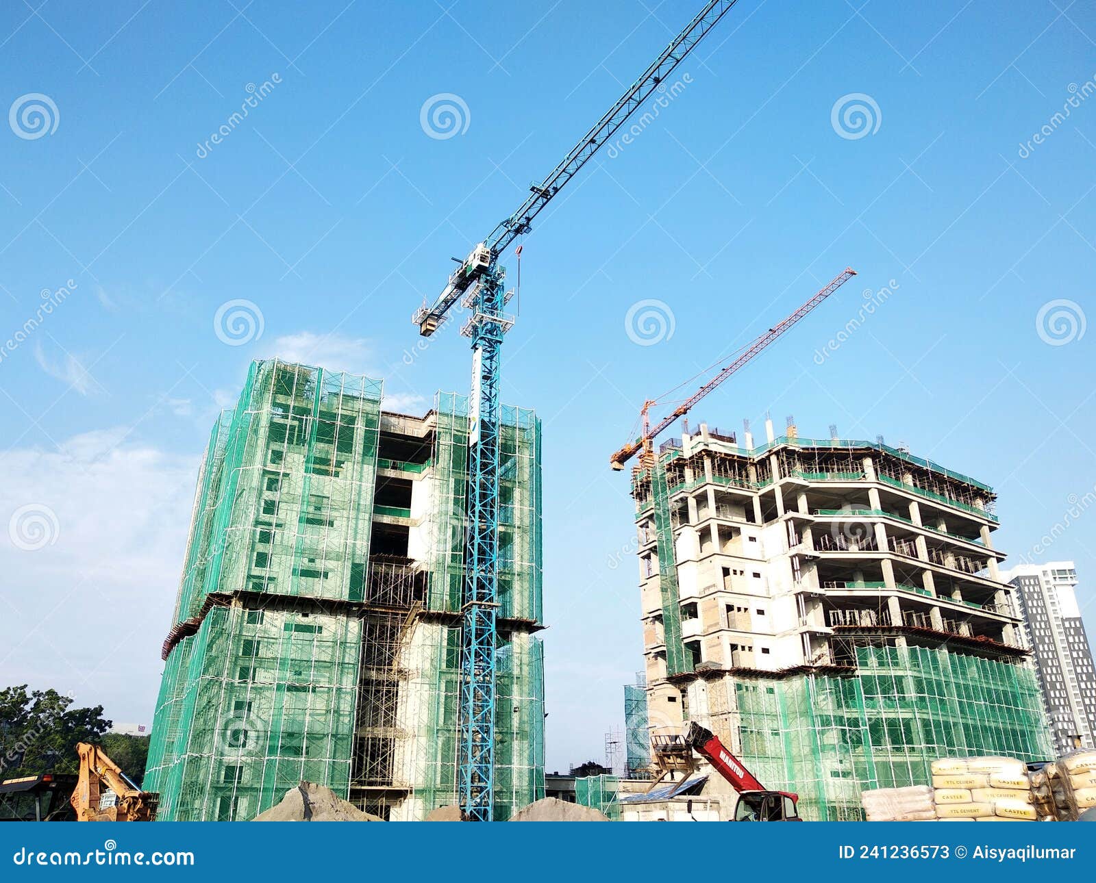 A High-rise Building Complex is Under Construction. Editorial Stock ...