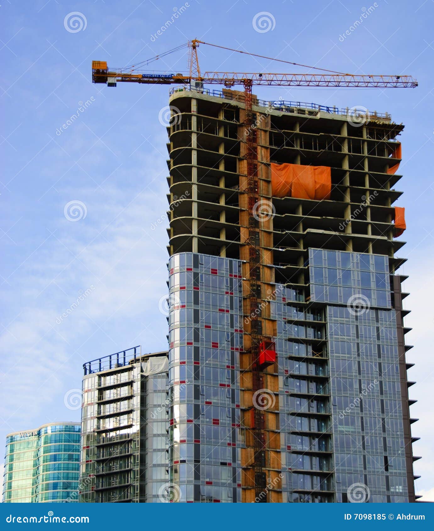 High Rise Building Construction Stock Image - Image of buildings ...