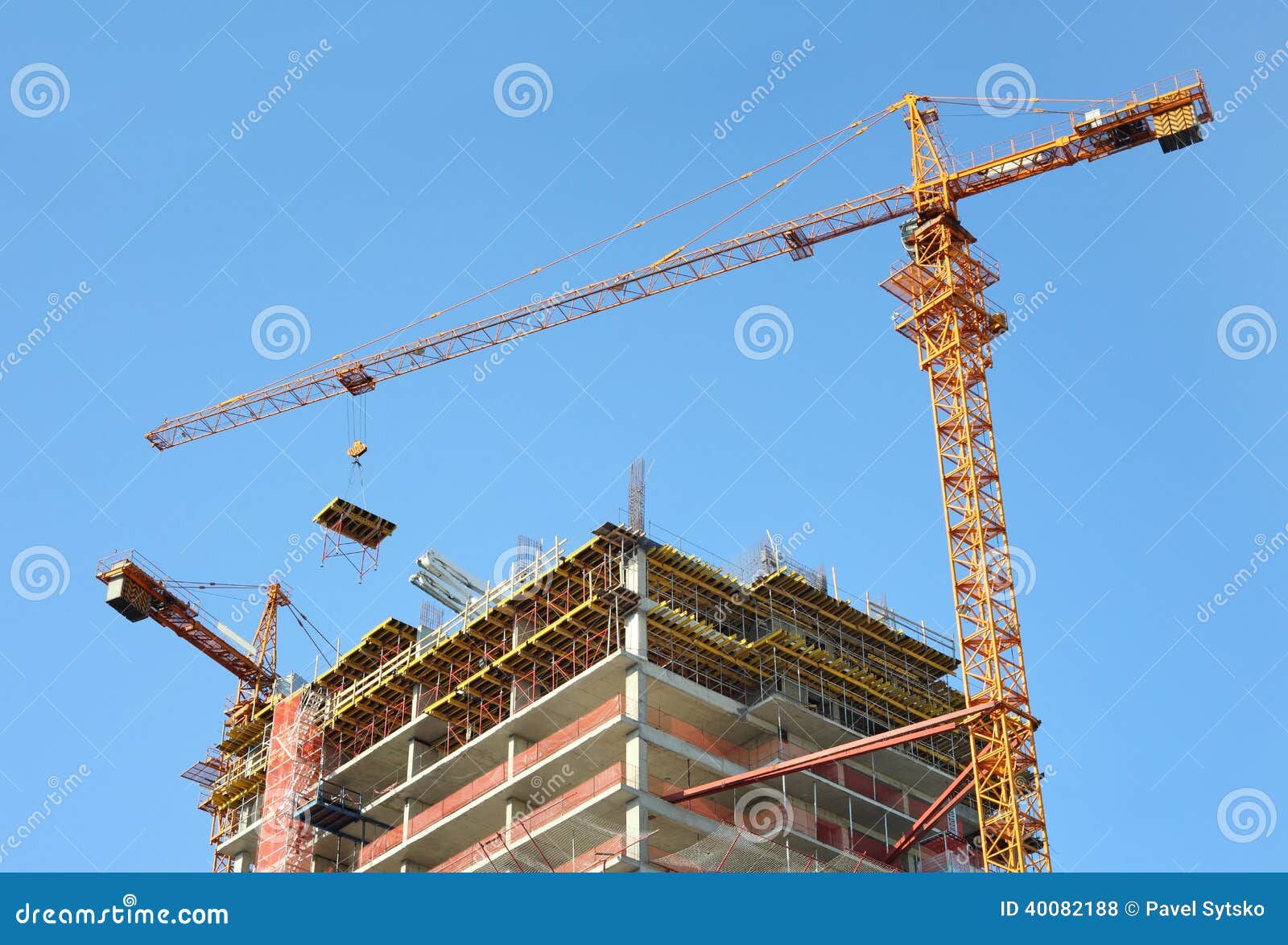 High-rise Building Construction. Stock Photo - Image of engineering ...