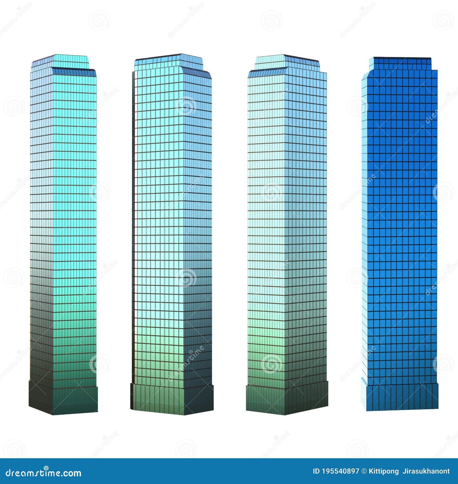 High rise building stock illustration. Illustration of real - 195540897