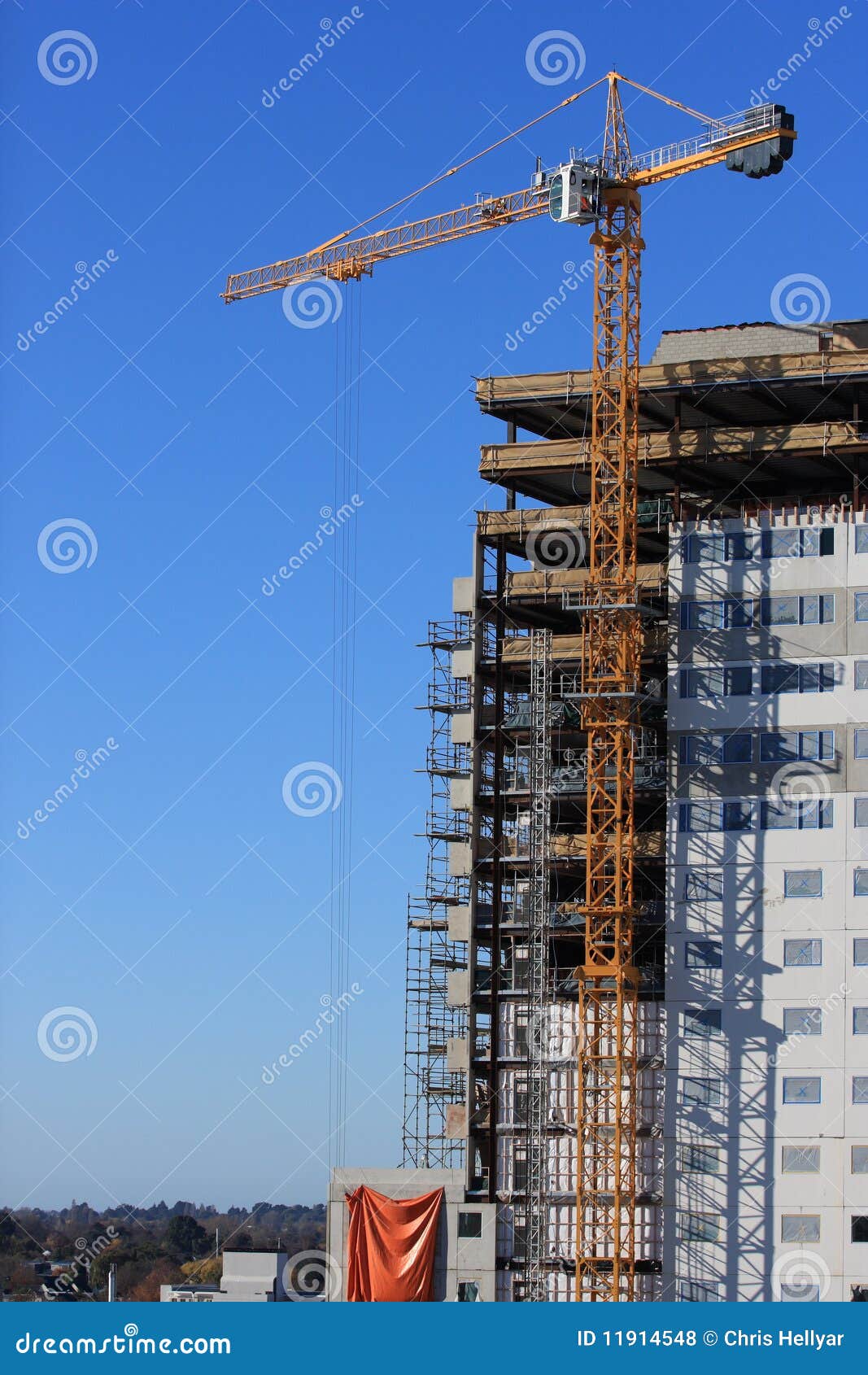 High Rise Building Going Up. Stock Photo - Image of change, bright ...