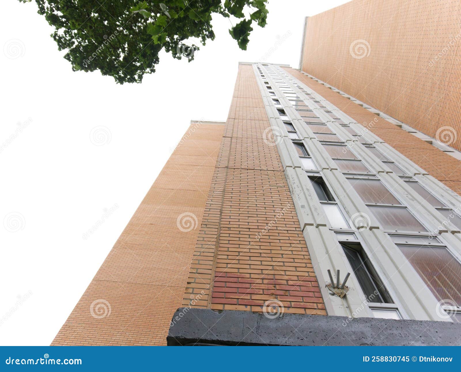A High Rise Building Going Up. the White Sky is Visible Stock Image ...
