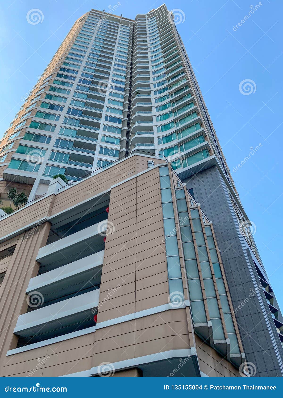High-rise Building in the Heart of the Beautiful City Stock Photo ...