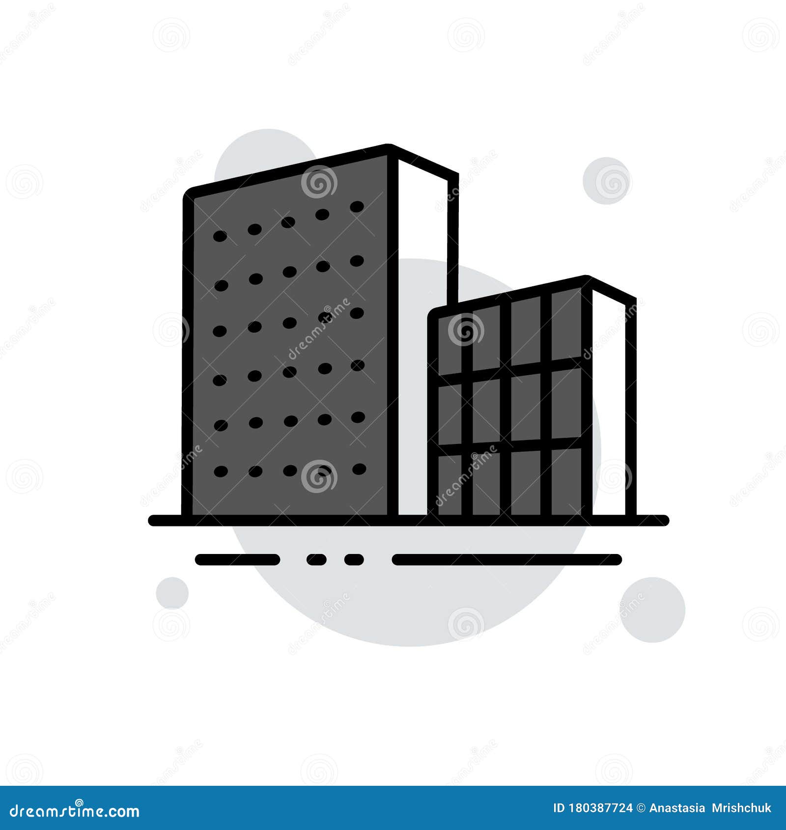 High-rise Building Icon. Logo. Vector Illustration Stock Illustration ...