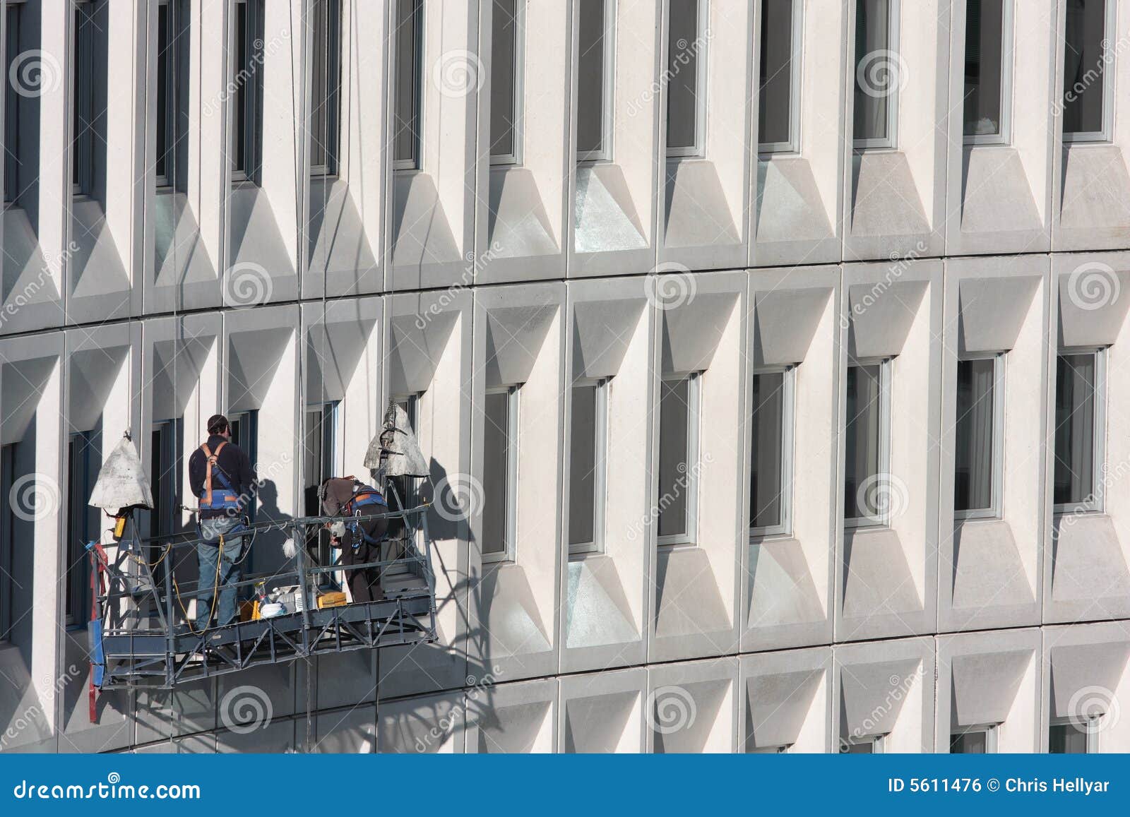 High Rise Building Maintenance Stock Photo - Image of cleaning, people ...