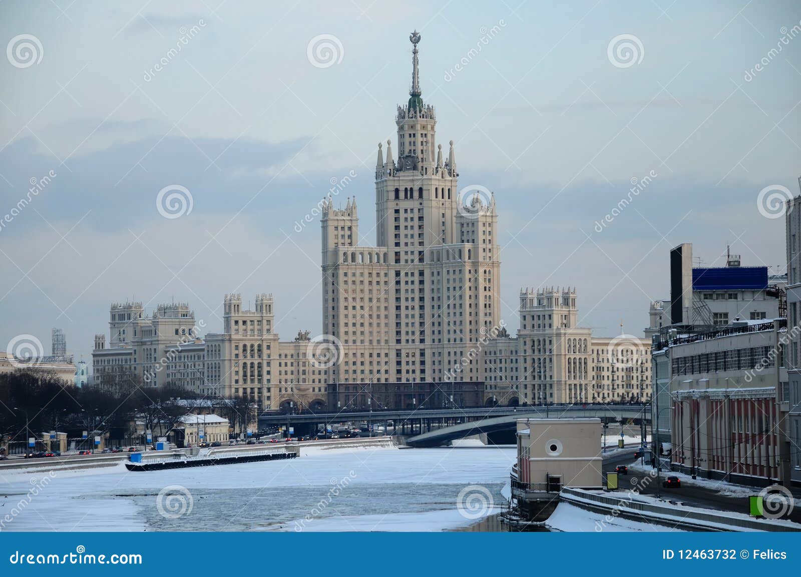 High-rise Building in Moscow Stock Photo - Image of urban, high: 12463732
