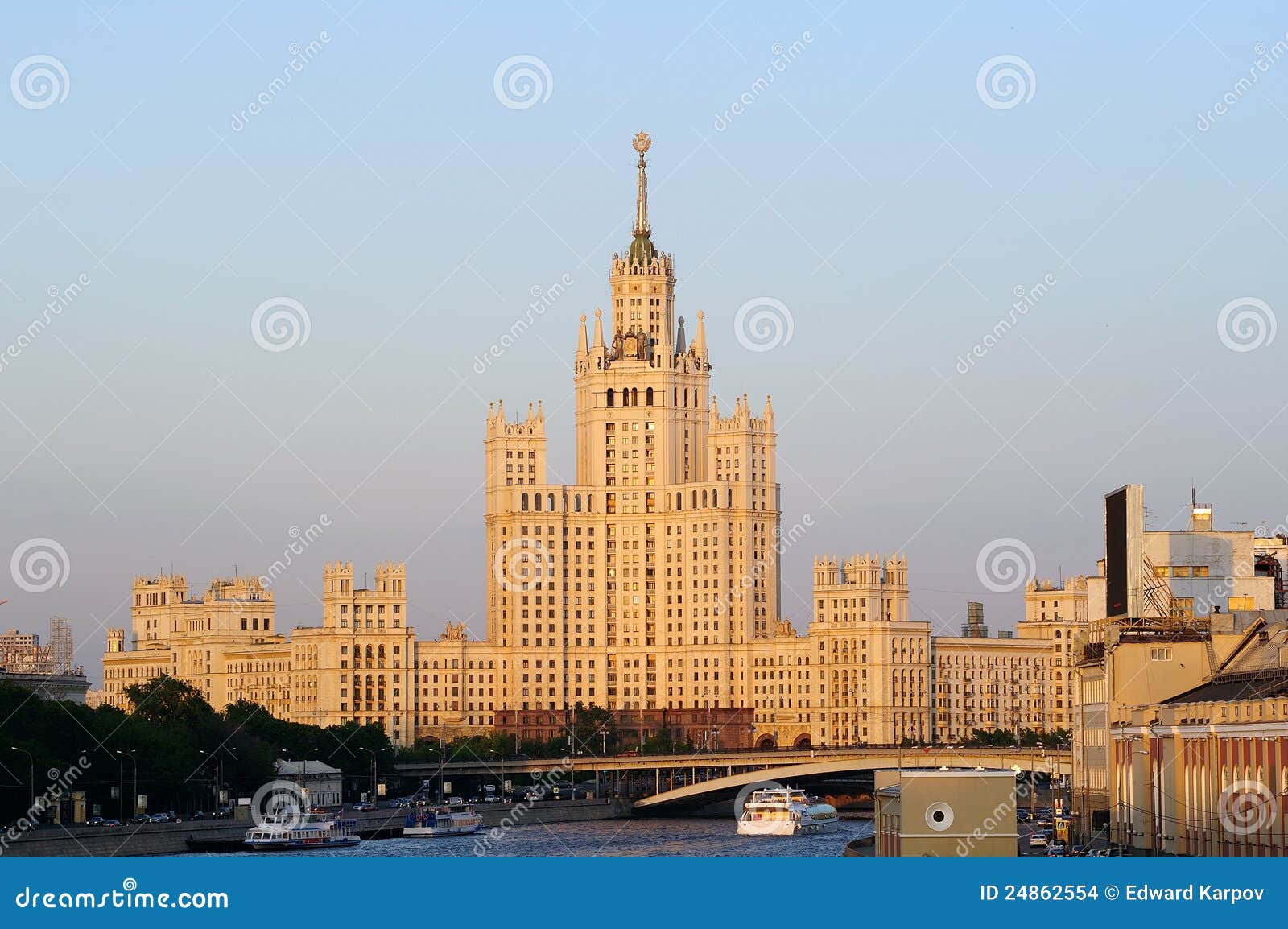 High Rise Building in Moscow Stock Photo - Image of : 24862554