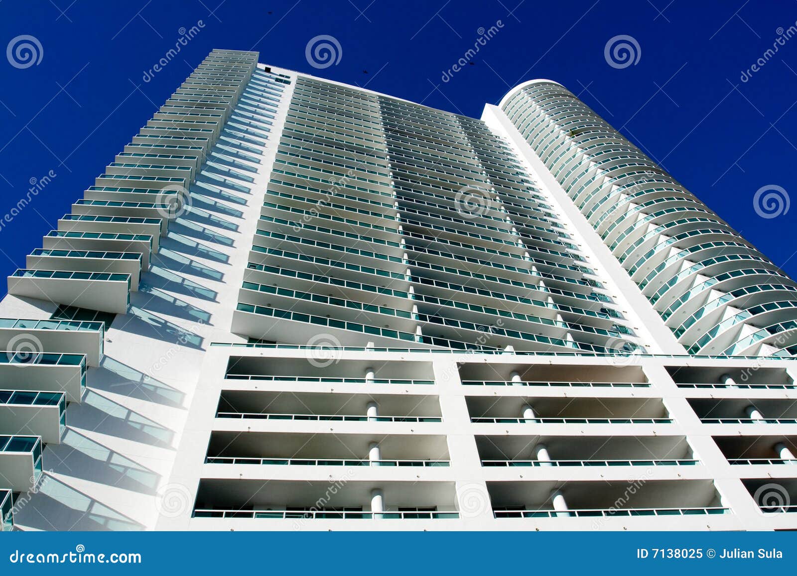 High Rise Building Perspective Stock Image - Image of design, house ...