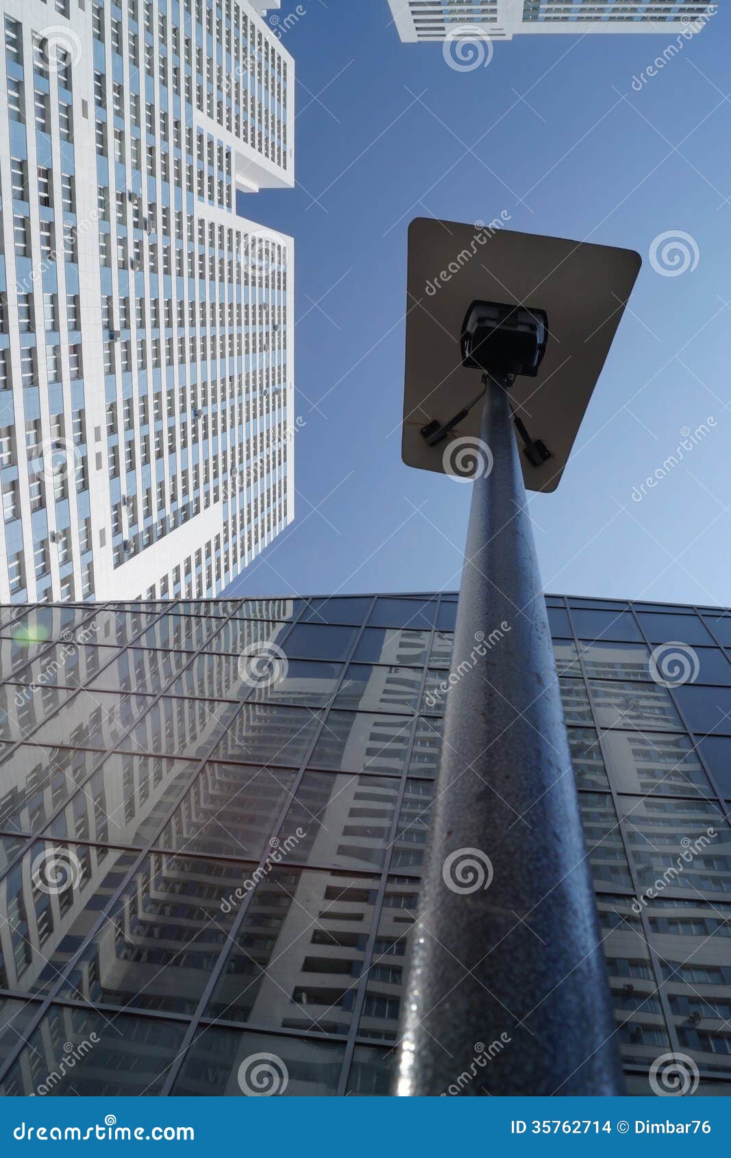 High-rise Building Reflection in a Mirror Facade of Office Build Stock ...