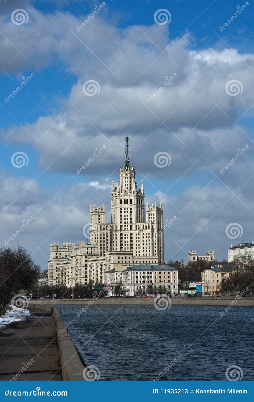 High-rise Building in Russia Stock Image - Image of state, tree: 11935213