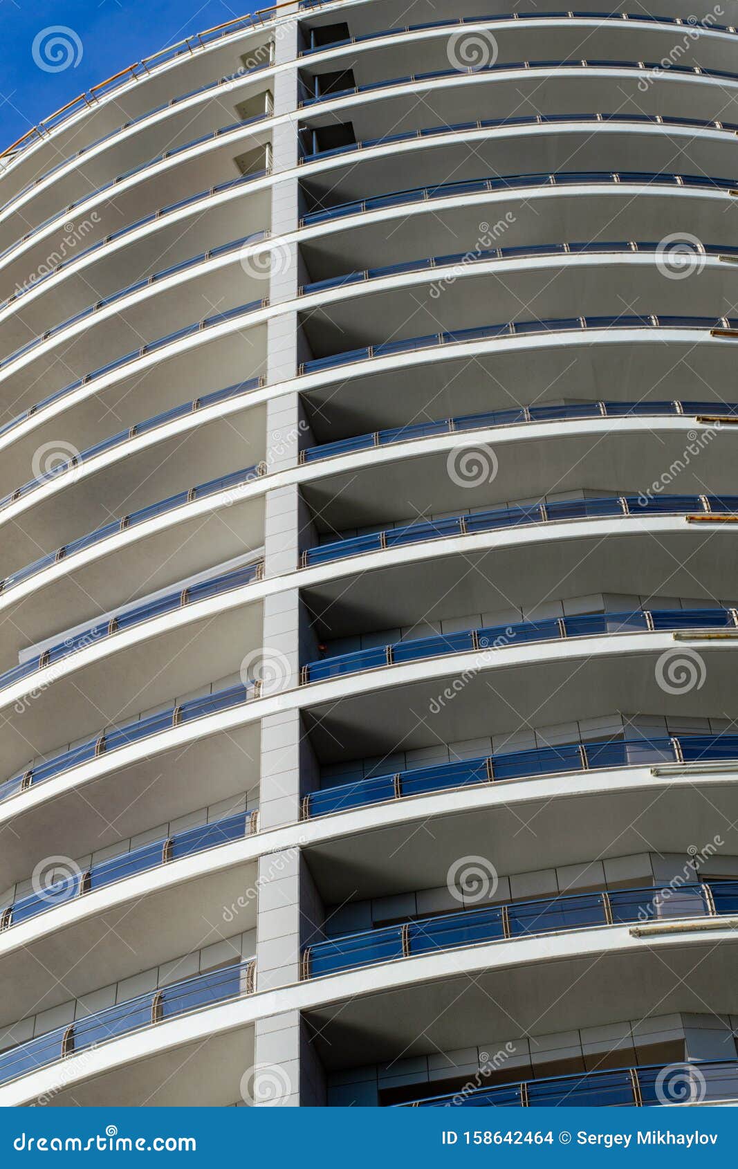 Part Of The Semicircular Roof Of A Modern Building. The Ceiling In The ...