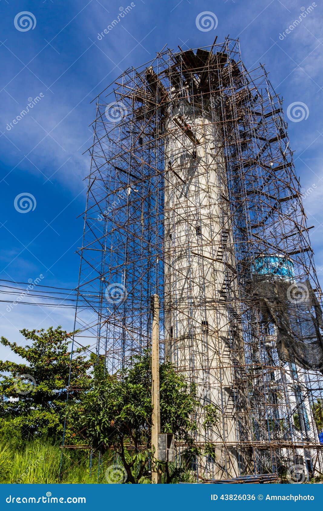 High-rise Building Under Construction with a Concrete Structure Stock ...