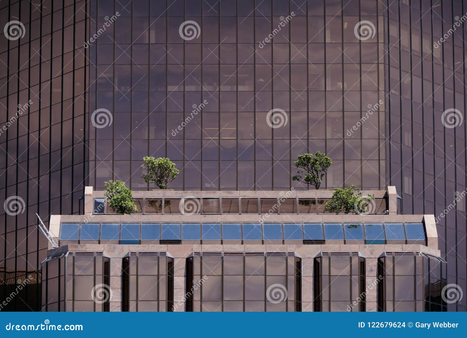 High-rise Building with Window Boxes Stock Photo - Image of life ...