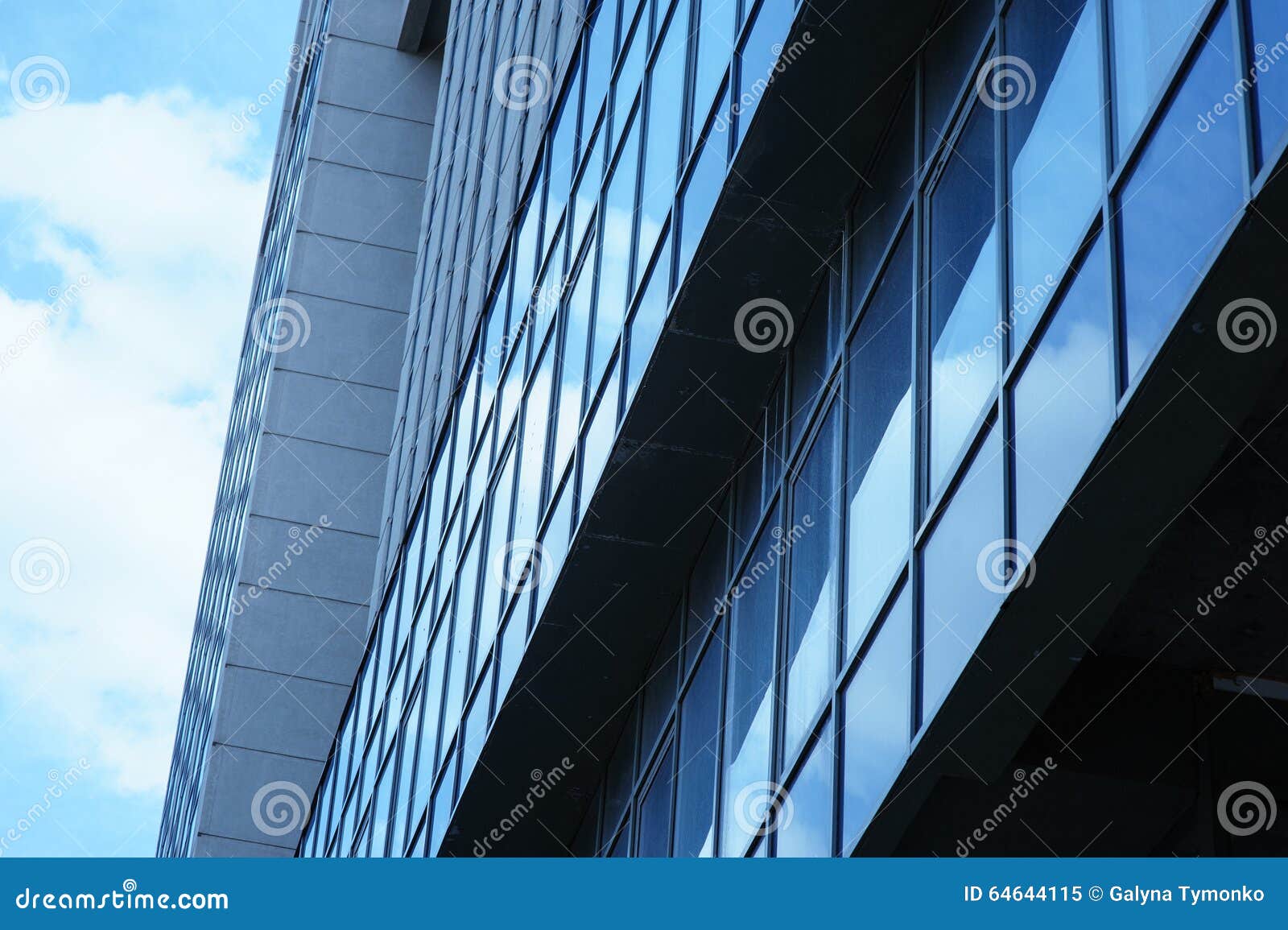 High Rise Building with Window Line Pattern Perspective Stock Image ...