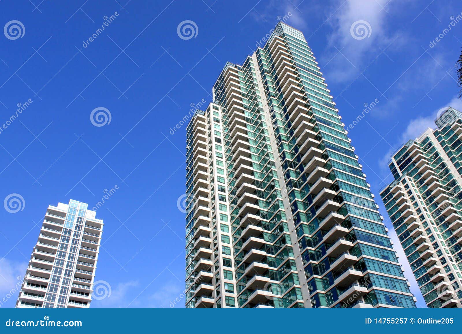 High rise buildings stock image. Image of backgrounds - 14755257