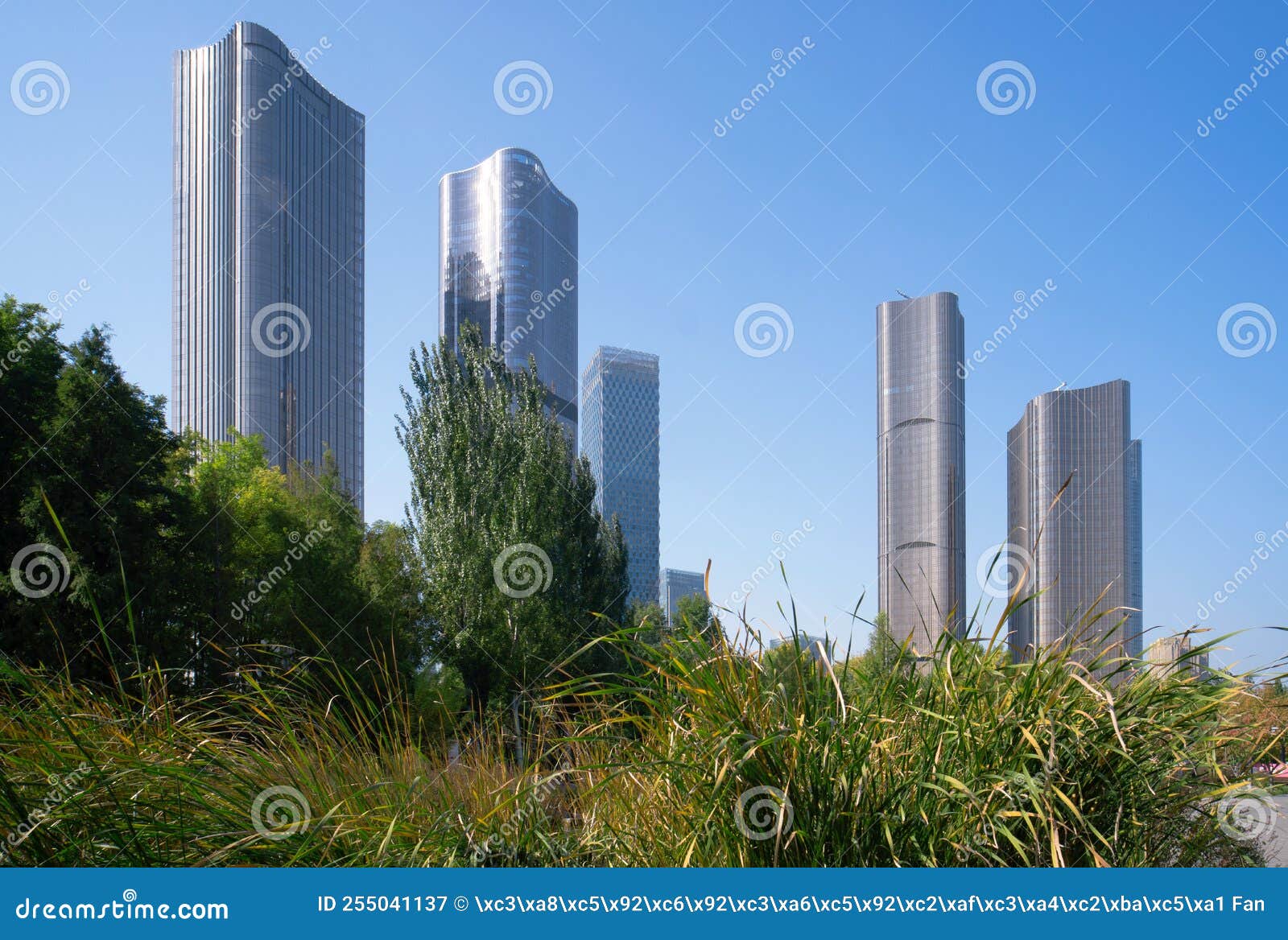 High-rise Buildings in the CBD of Wangjing, Beijing Stock Image - Image ...