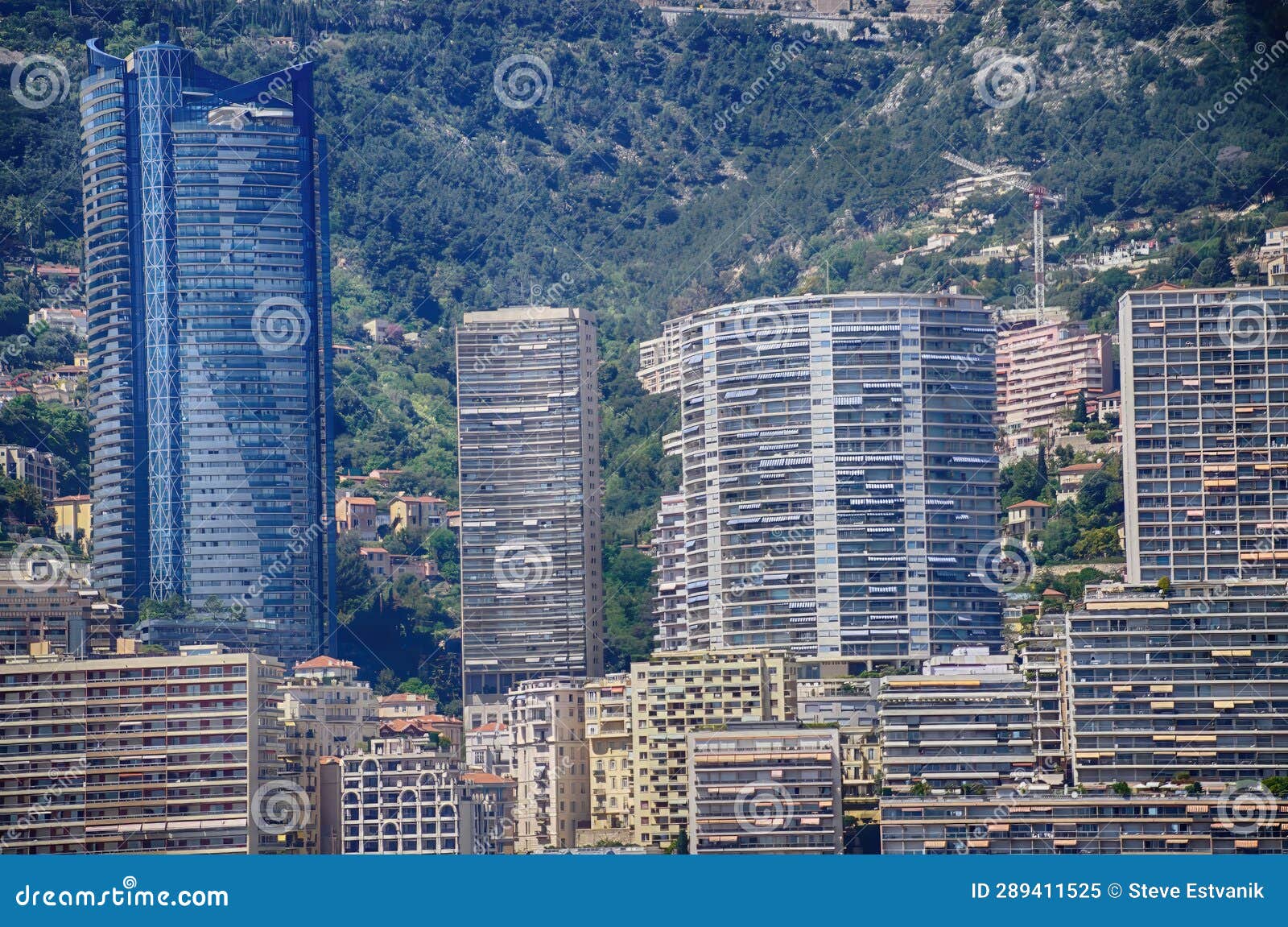 High Rise Buildings in Central Monte Carlo Stock Image - Image of ...