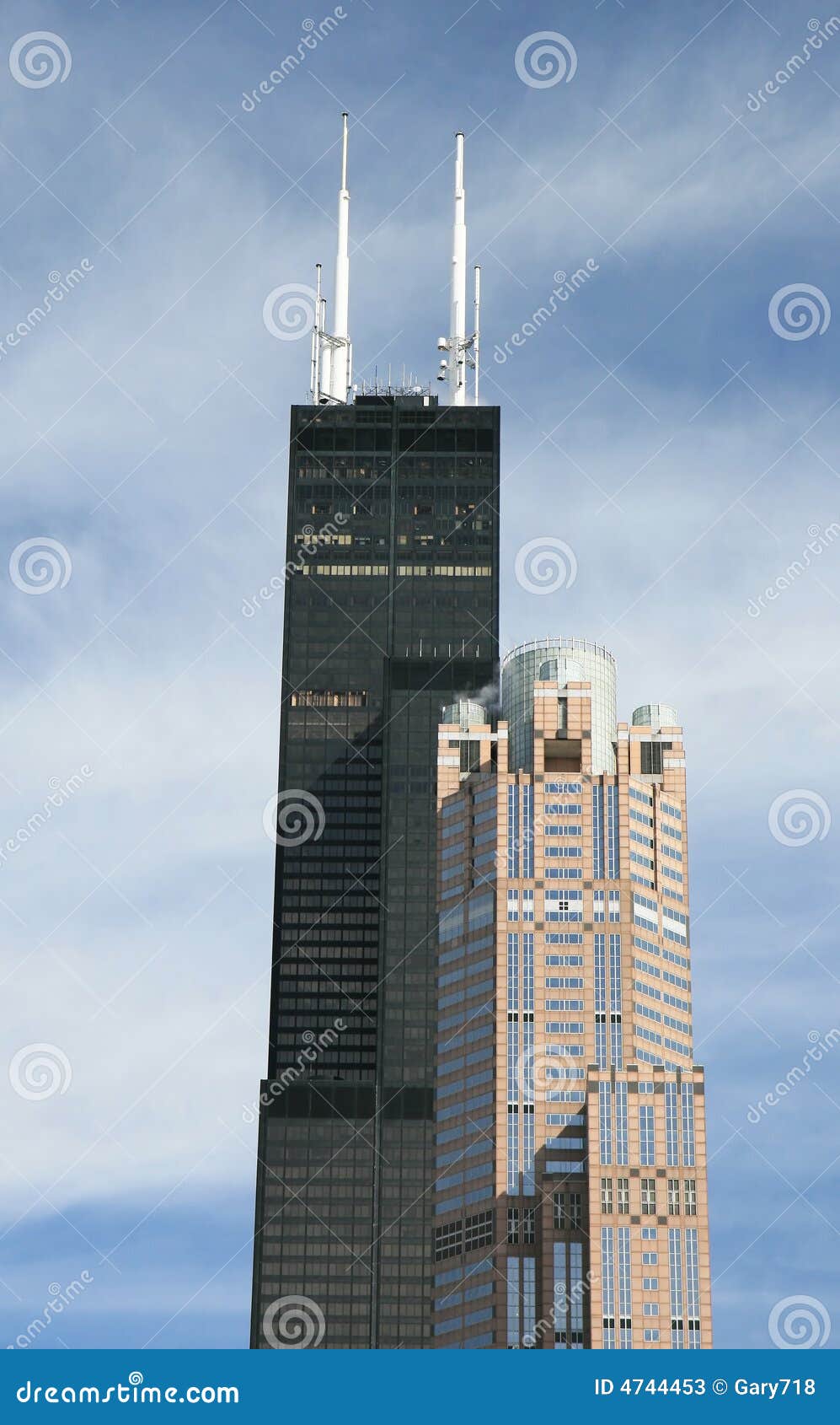 The High-rise Buildings in Chicago Editorial Stock Photo - Image of ...
