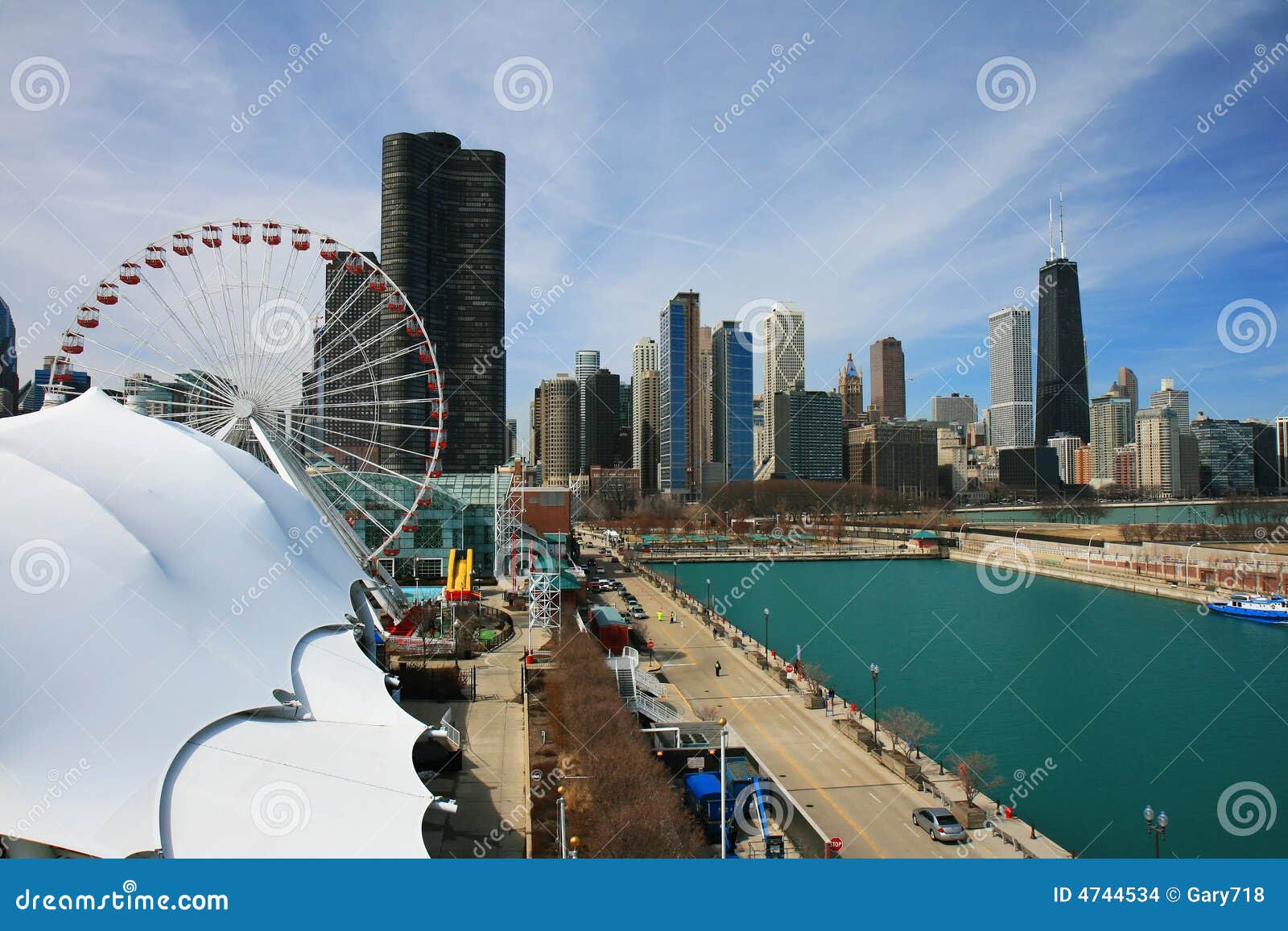 The High-rise Buildings in Chicago Editorial Stock Image - Image of ...