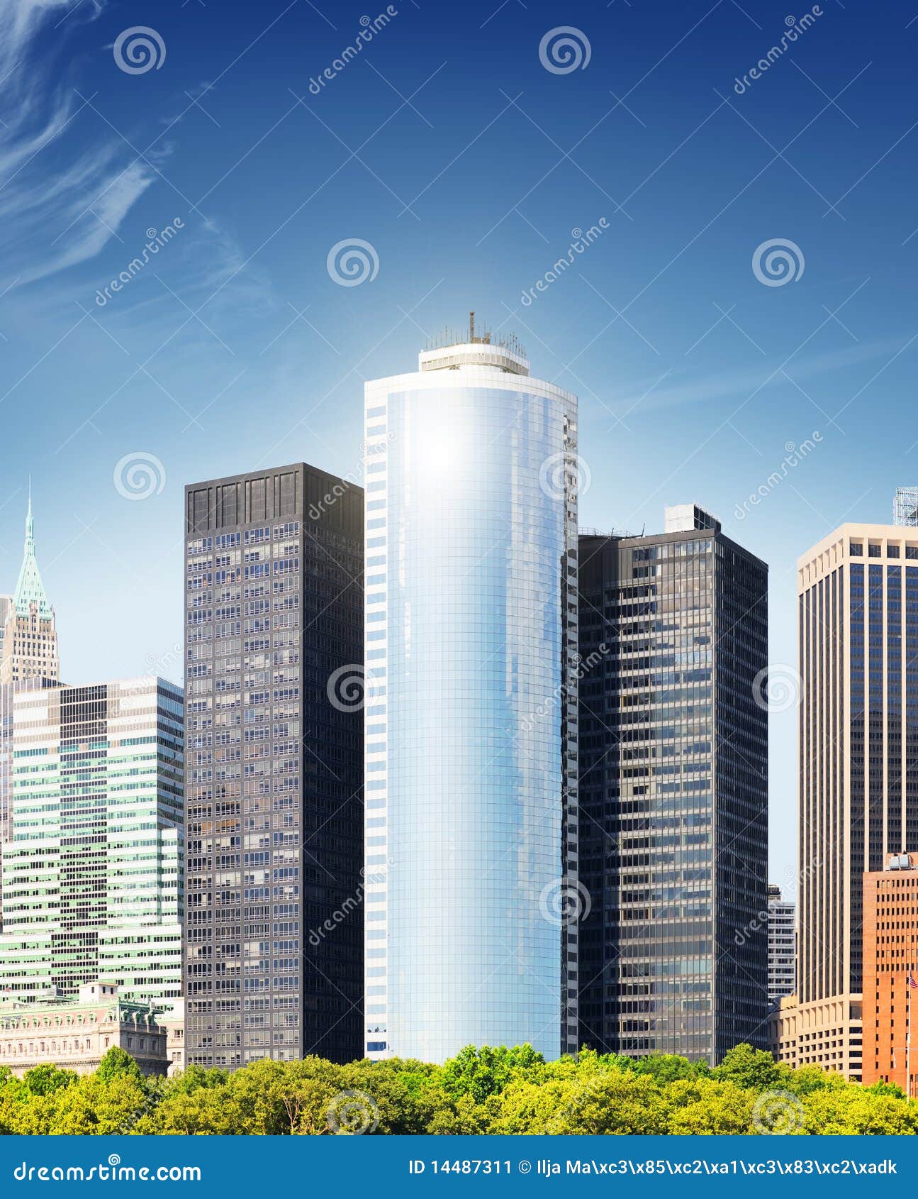 The High-rise Buildings in Downtown Stock Image - Image of apartment ...