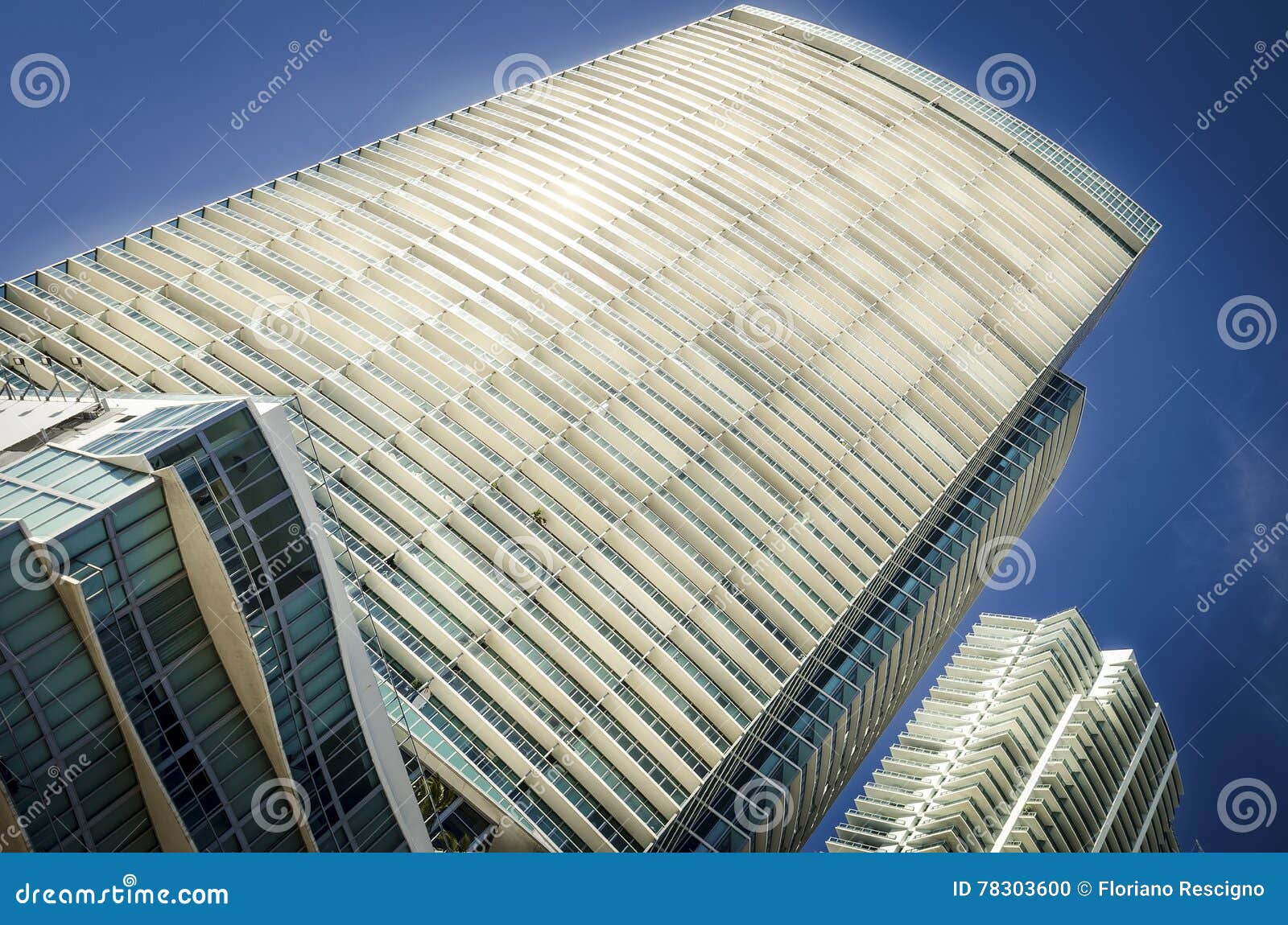 The High Rise Buildings in Downtown Stock Photo - Image of miami ...