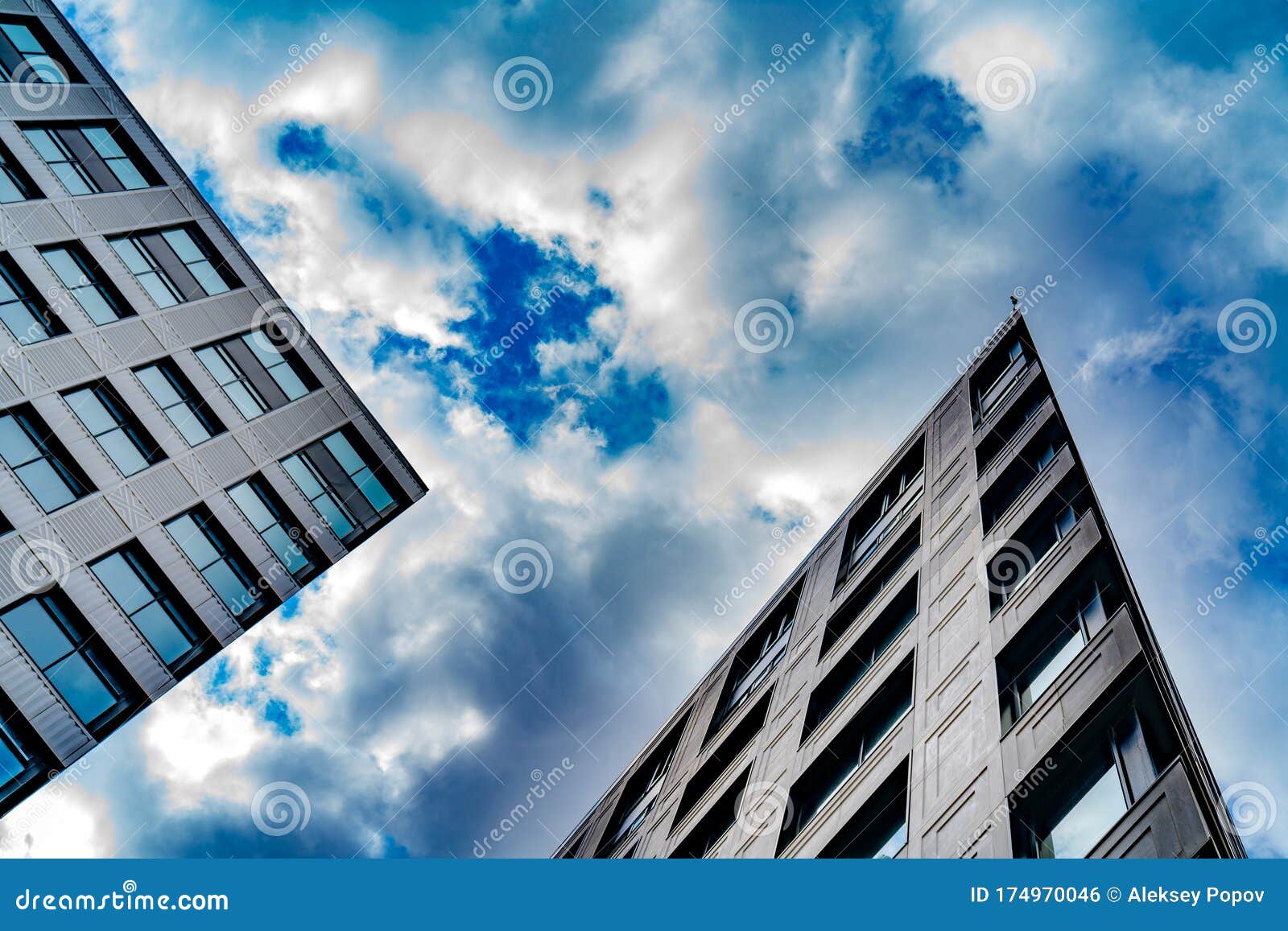High-rise Buildings of Modern City. Stock Photo - Image of space ...
