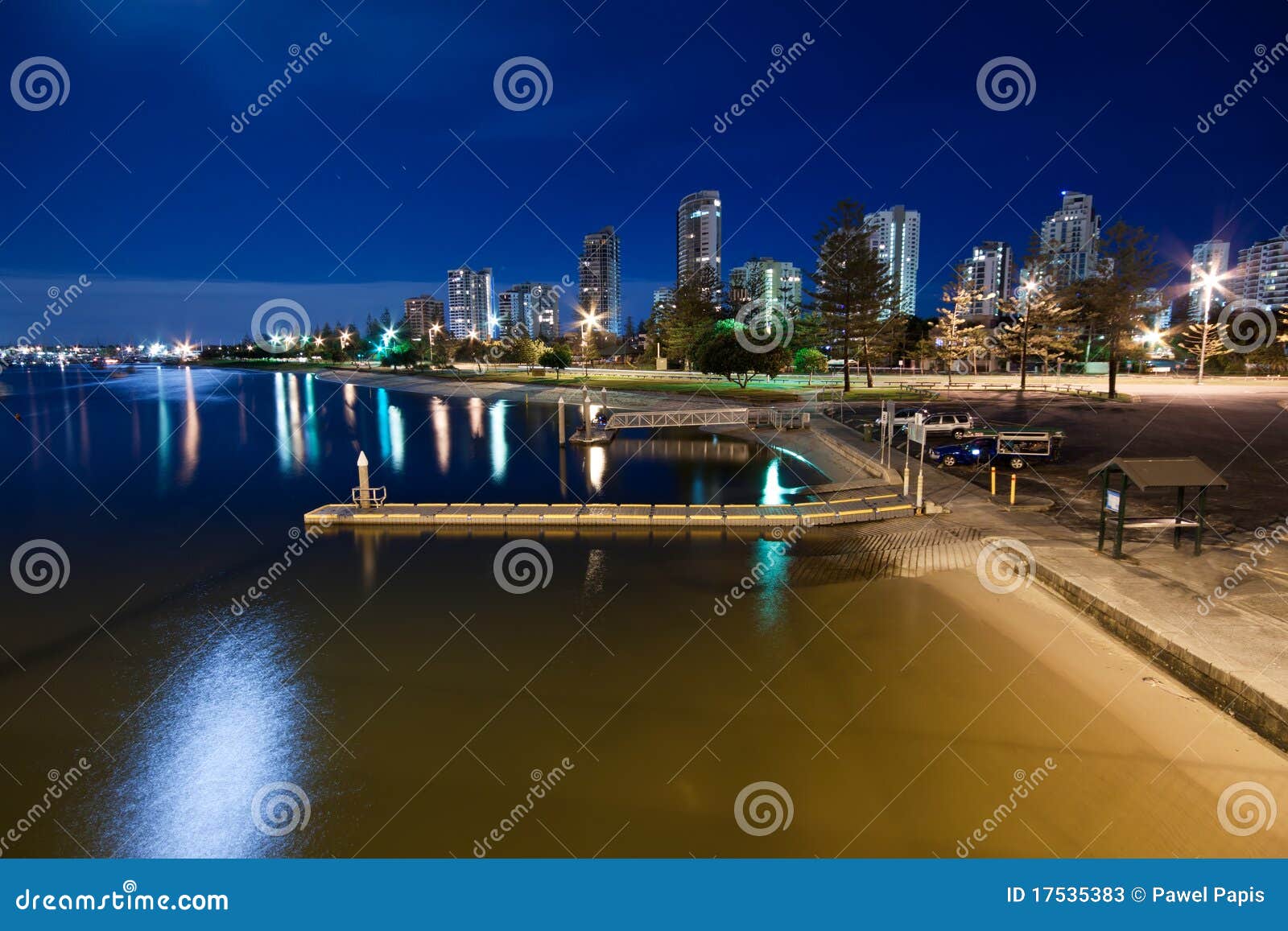 High Rise Buildings Near River Stock Image - Image of light, business ...