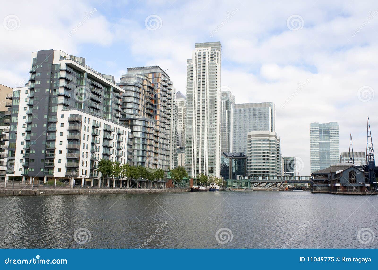 High Rise Buildings by the Riverside Stock Image - Image of buildings ...