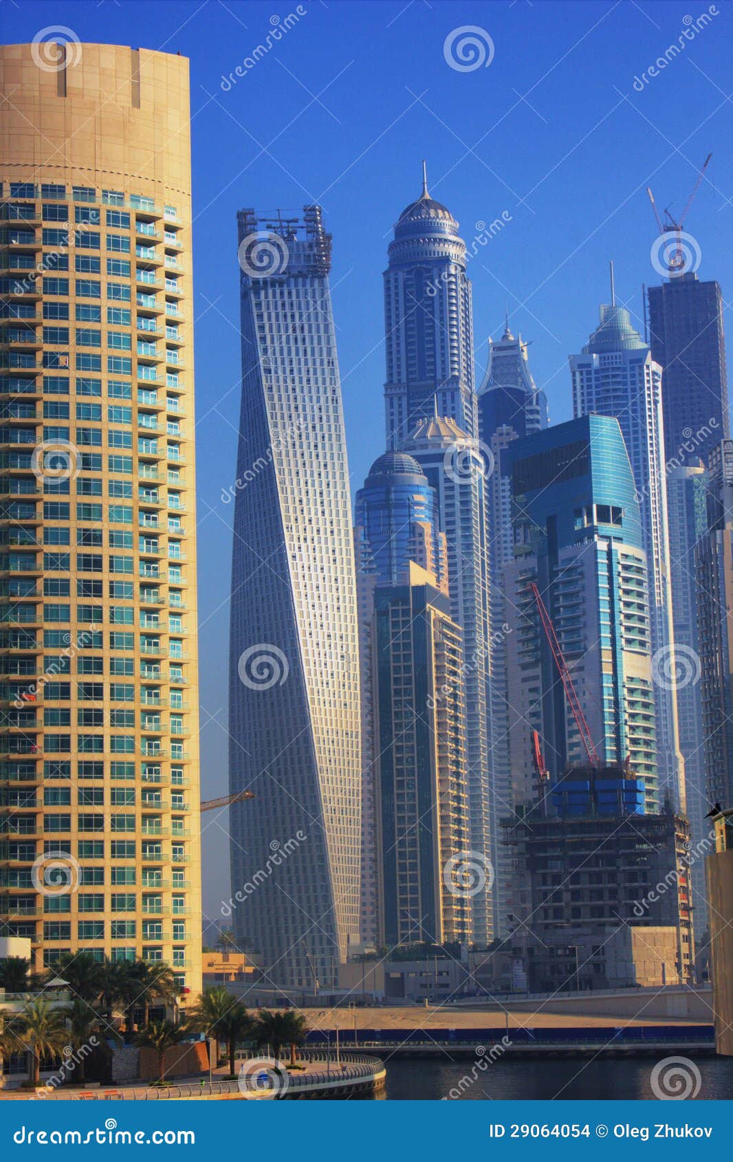 High Rise Buildings and Streets in Dubai, UAE Stock Photo - Image of ...