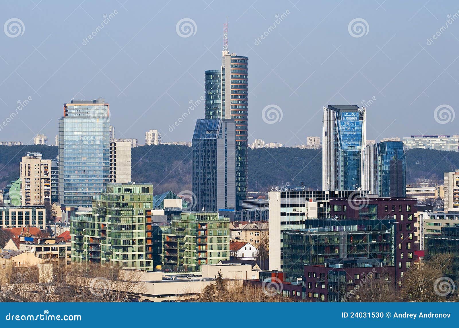 High-rise Buildings in Vilnius Stock Photo - Image of power, futuristic ...