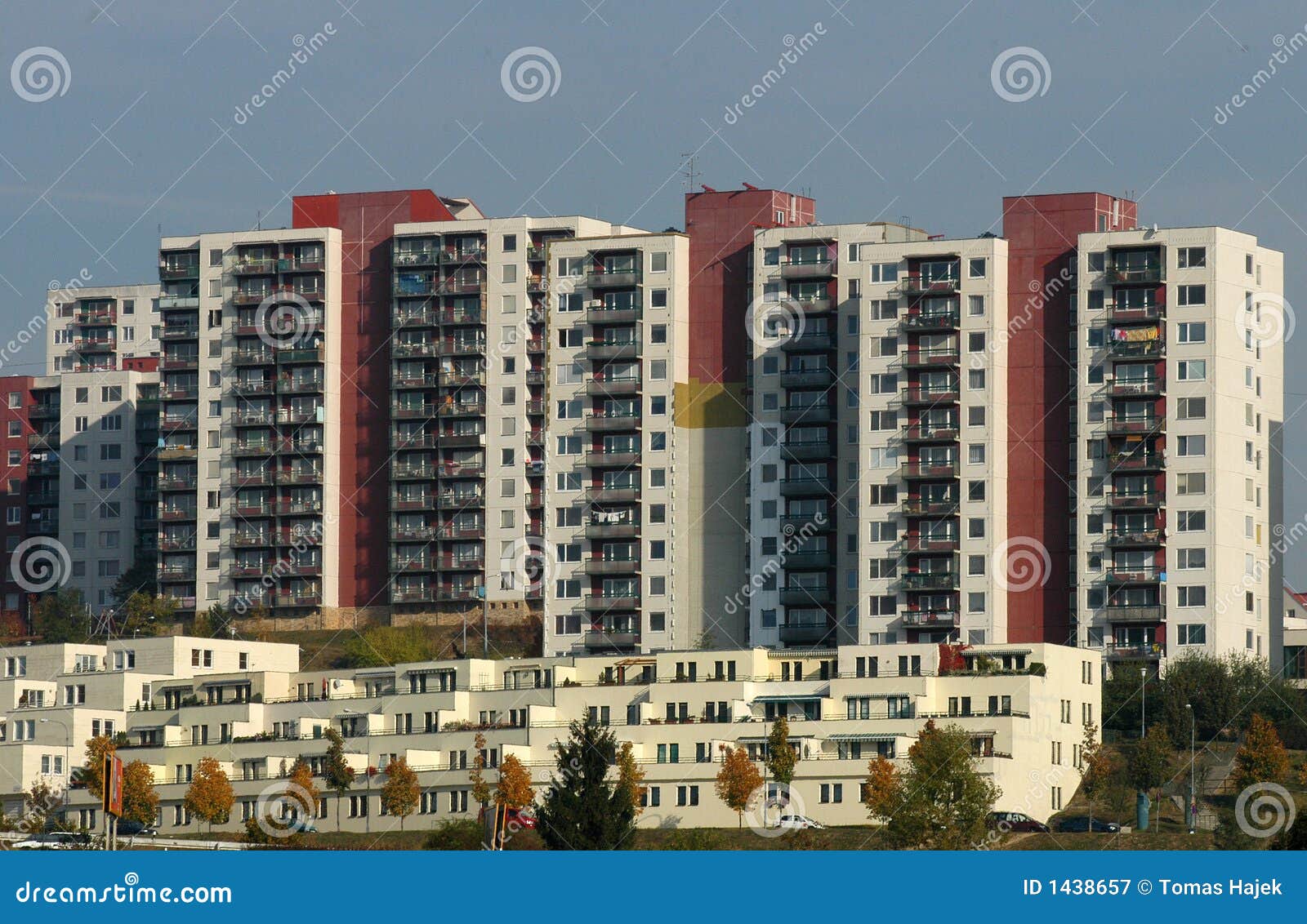High Rise City Tower Blocks Stock Image - Image of rise, architectural ...