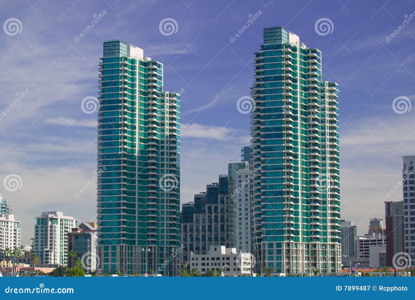 High rise Condo stock image. Image of growth, railing - 7899487