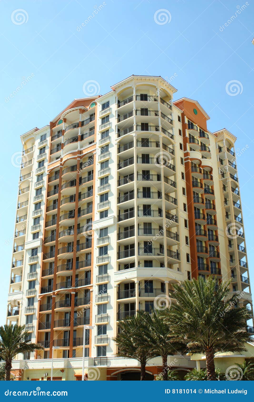 High Rise Condo stock photo. Image of building, tree, exterior - 8181014