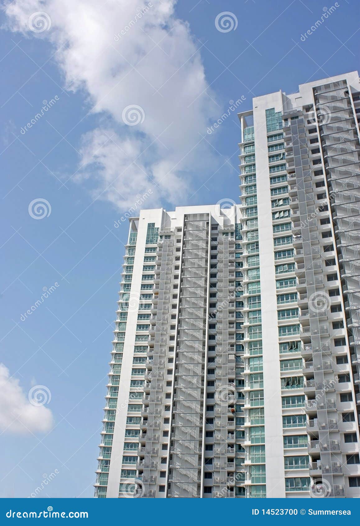 High-rise Condominium Blocks Stock Photo - Image of development, stairs ...